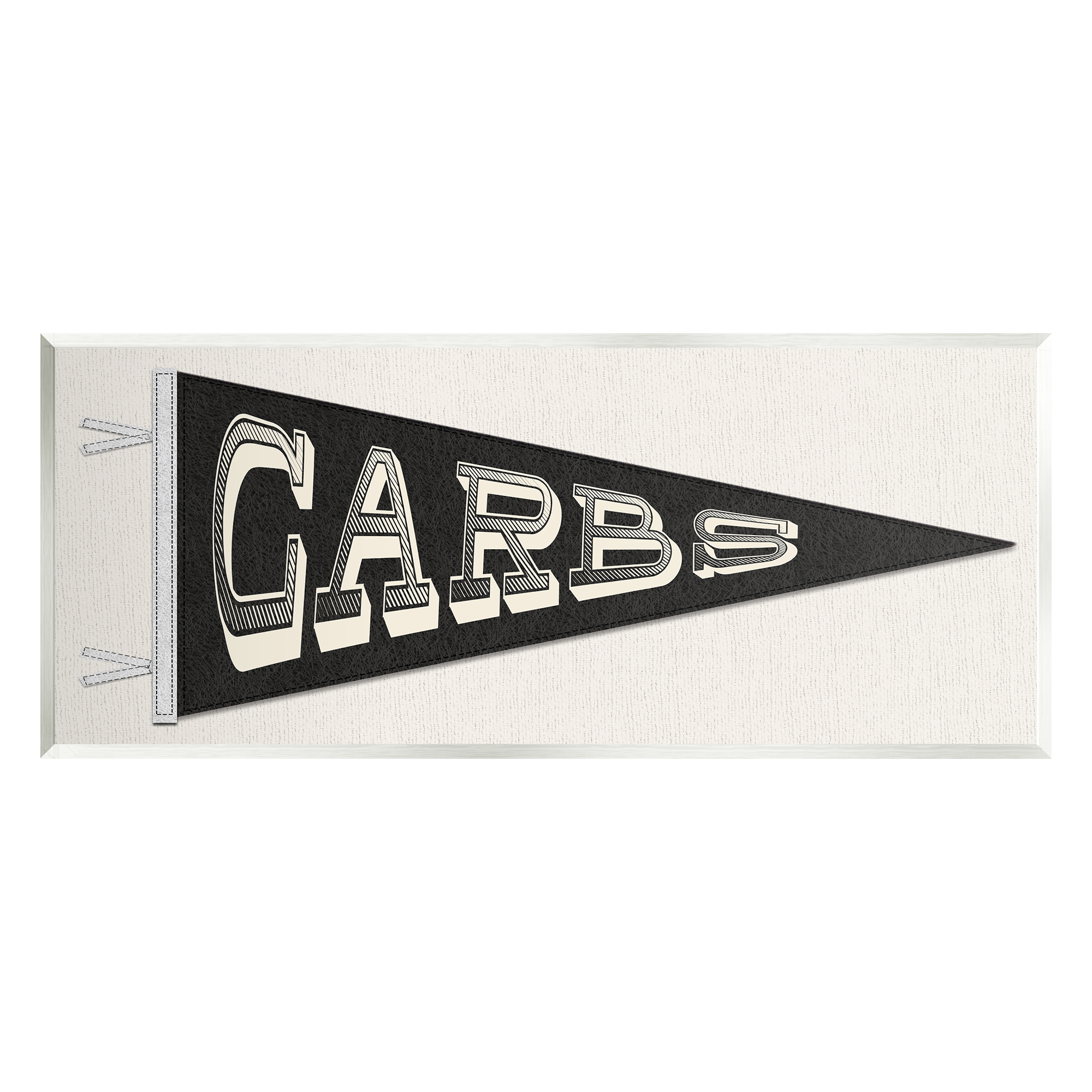 Stupell Carbs Pennant Banner Kitchen Food & Beverage Painting Wall ...