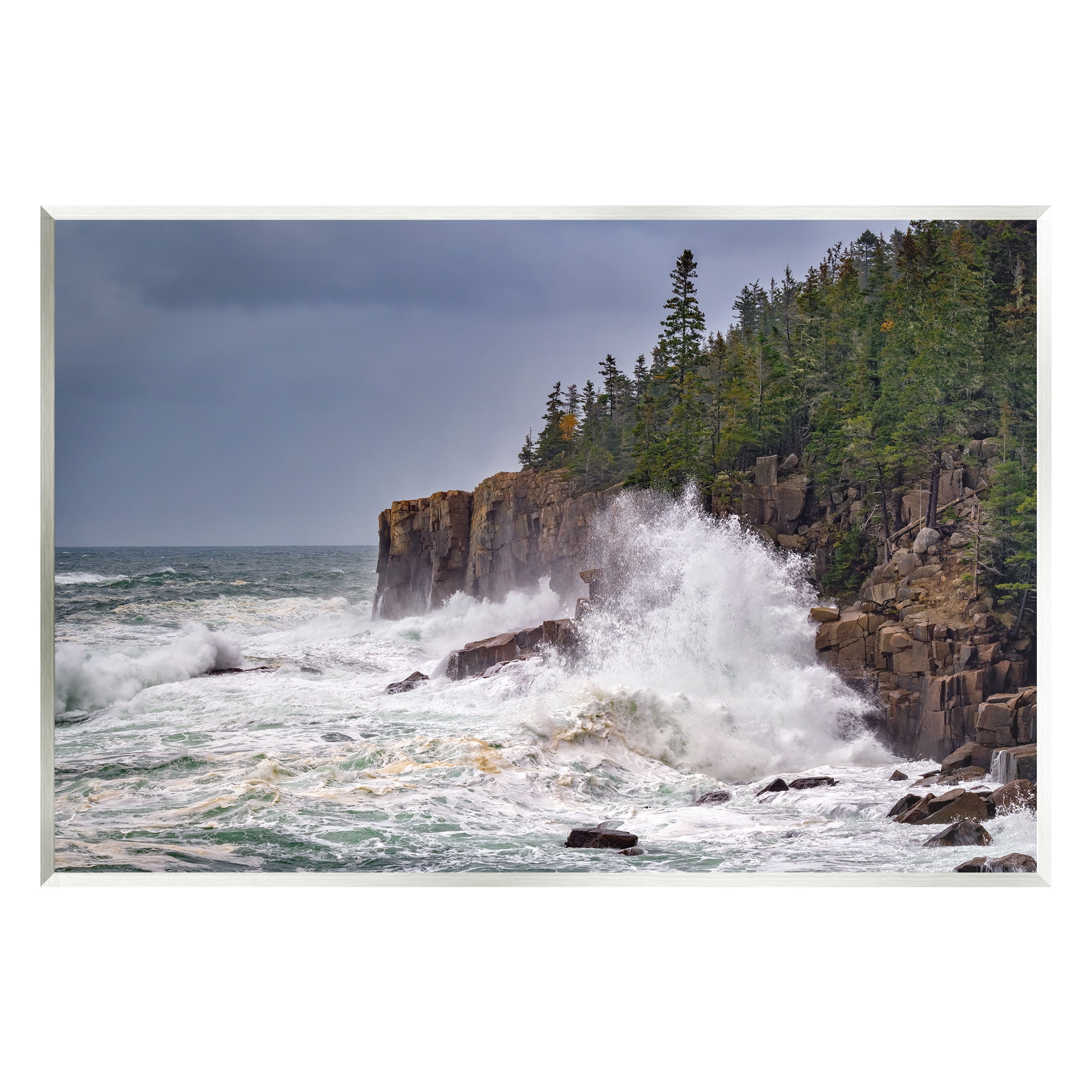 Stupell Crashing Ocean Waves Plaque - Nature Photography Art - Walmart.com