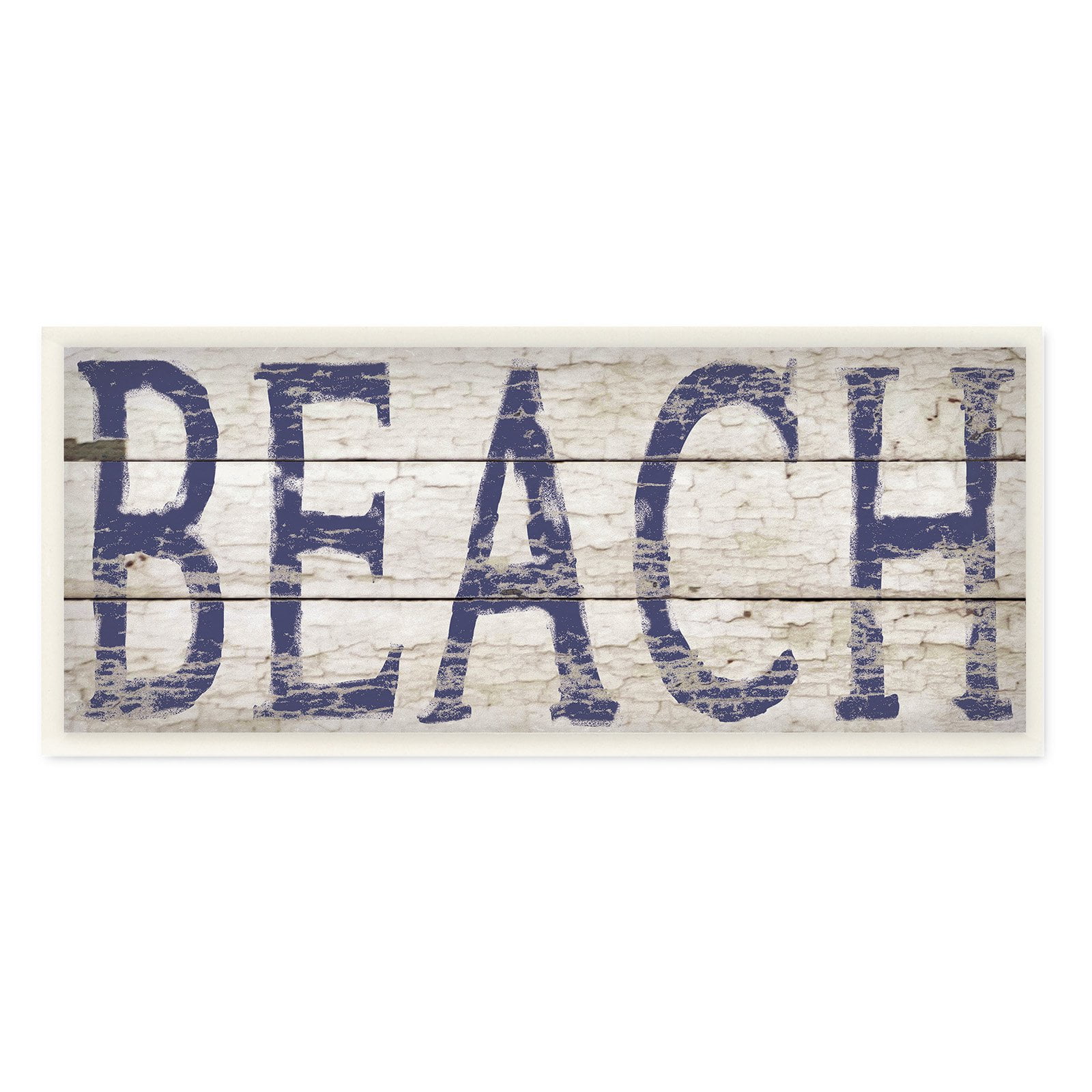 Stupell Distressed Driftwood Beach Wall Plaque - Walmart.com