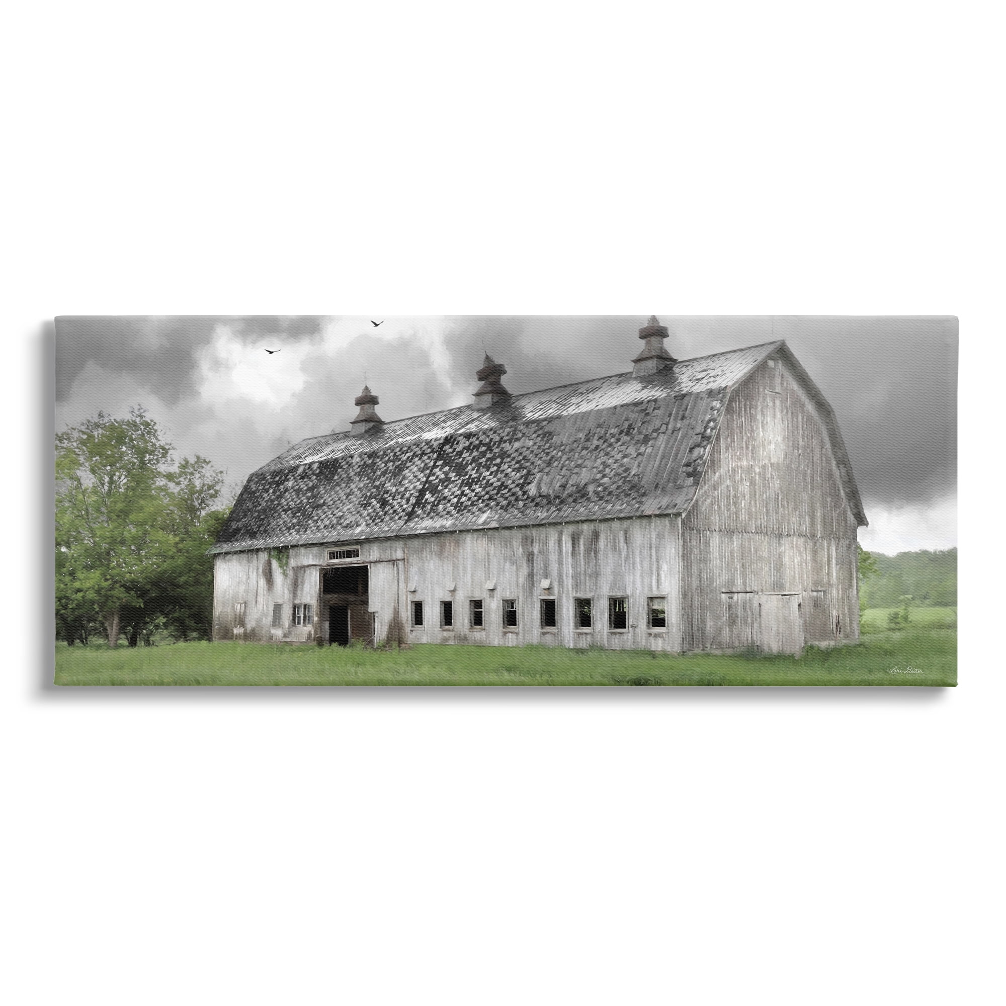 Stupell Farmland Barn Overhead Clouds Landscape Photography Gallery ...