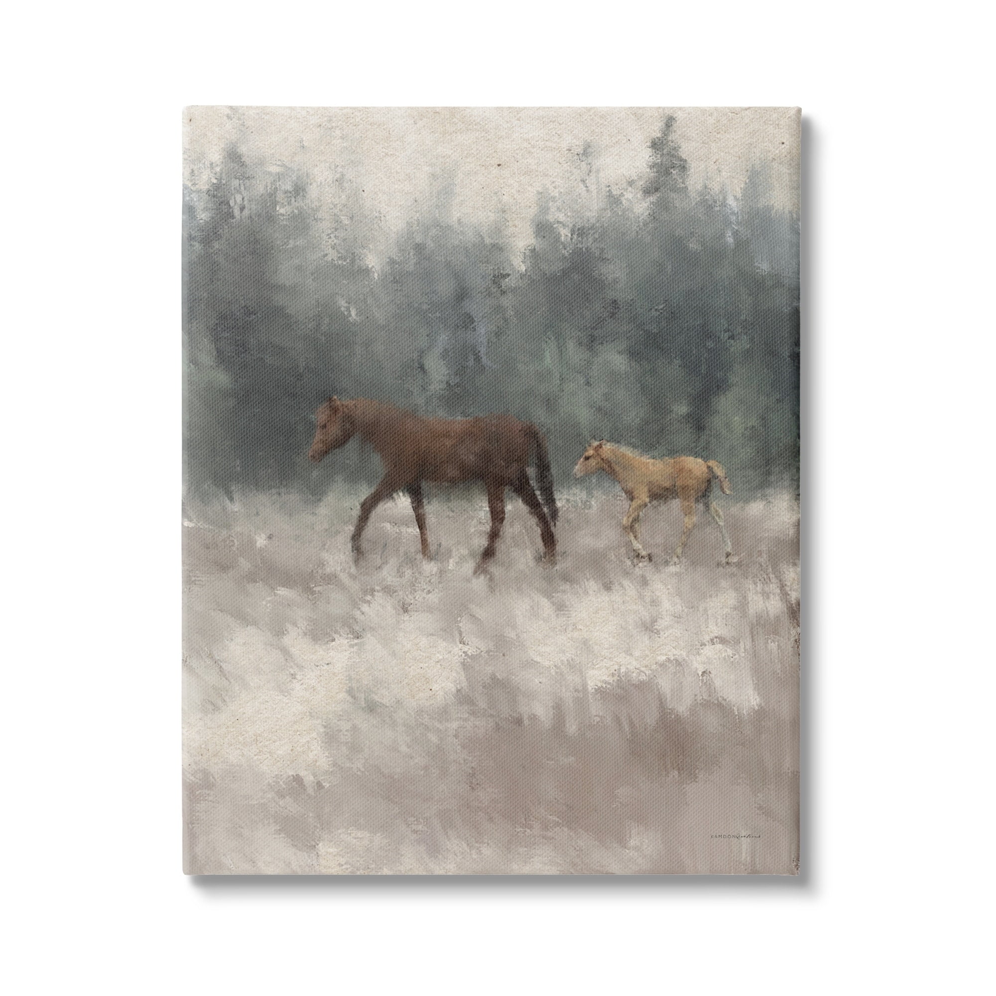 Stupell Foal Horses Countryside Gallop Animals & Insects Painting ...