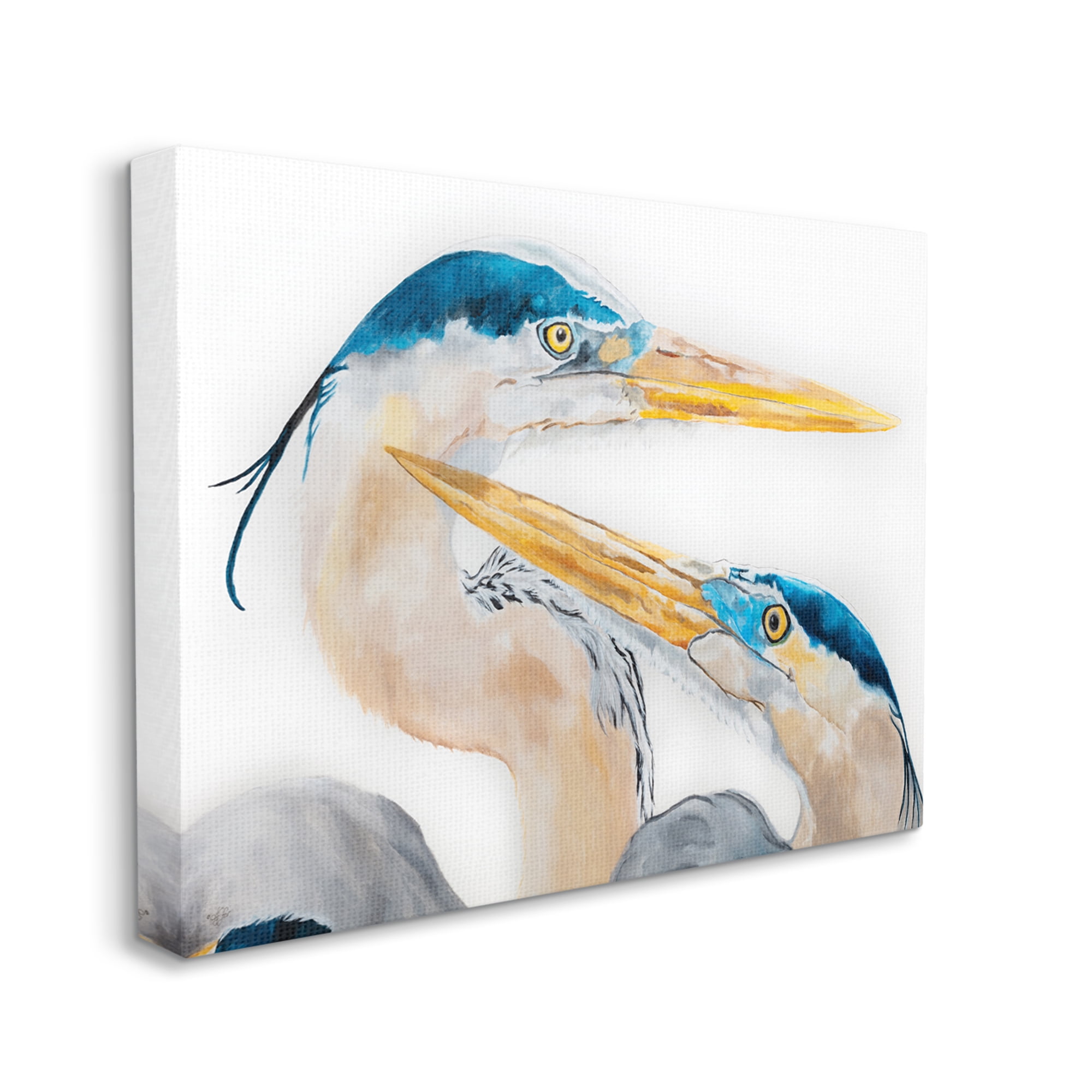 Stupell Home Décor Great Blue Heron Pairing Bird Waterfowl Pair ...