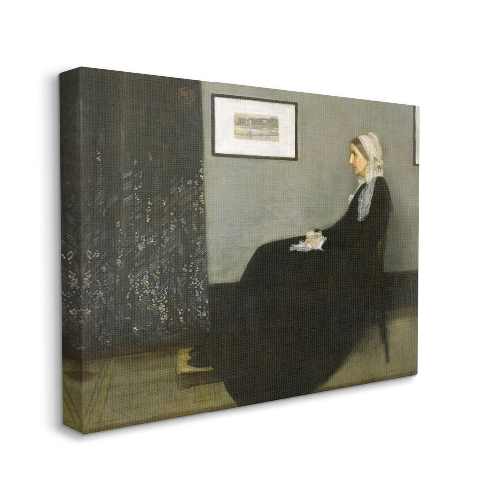 Stupell Home Décor Whistlers Mother Yellow Black Classical Painting ...