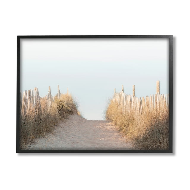 Stupell Indtries Sand Break Nautical Path Tall Grass Distant Waters,14 ...