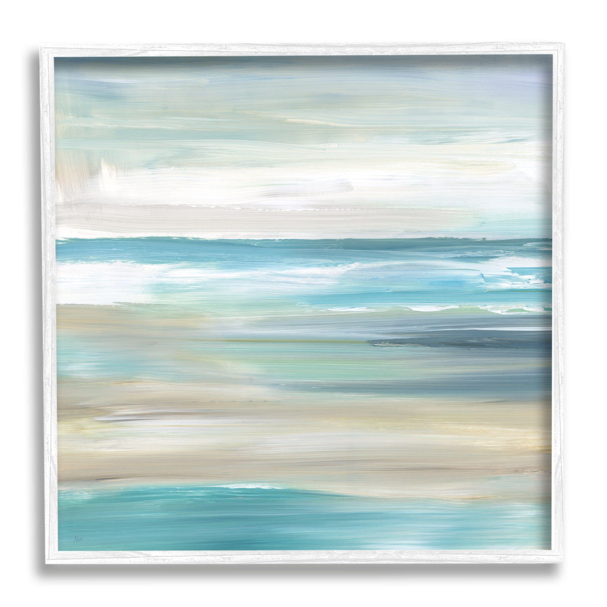 Stupell Abstract Beach Sand Ocean Waves Coastal Painting - Walmart.com