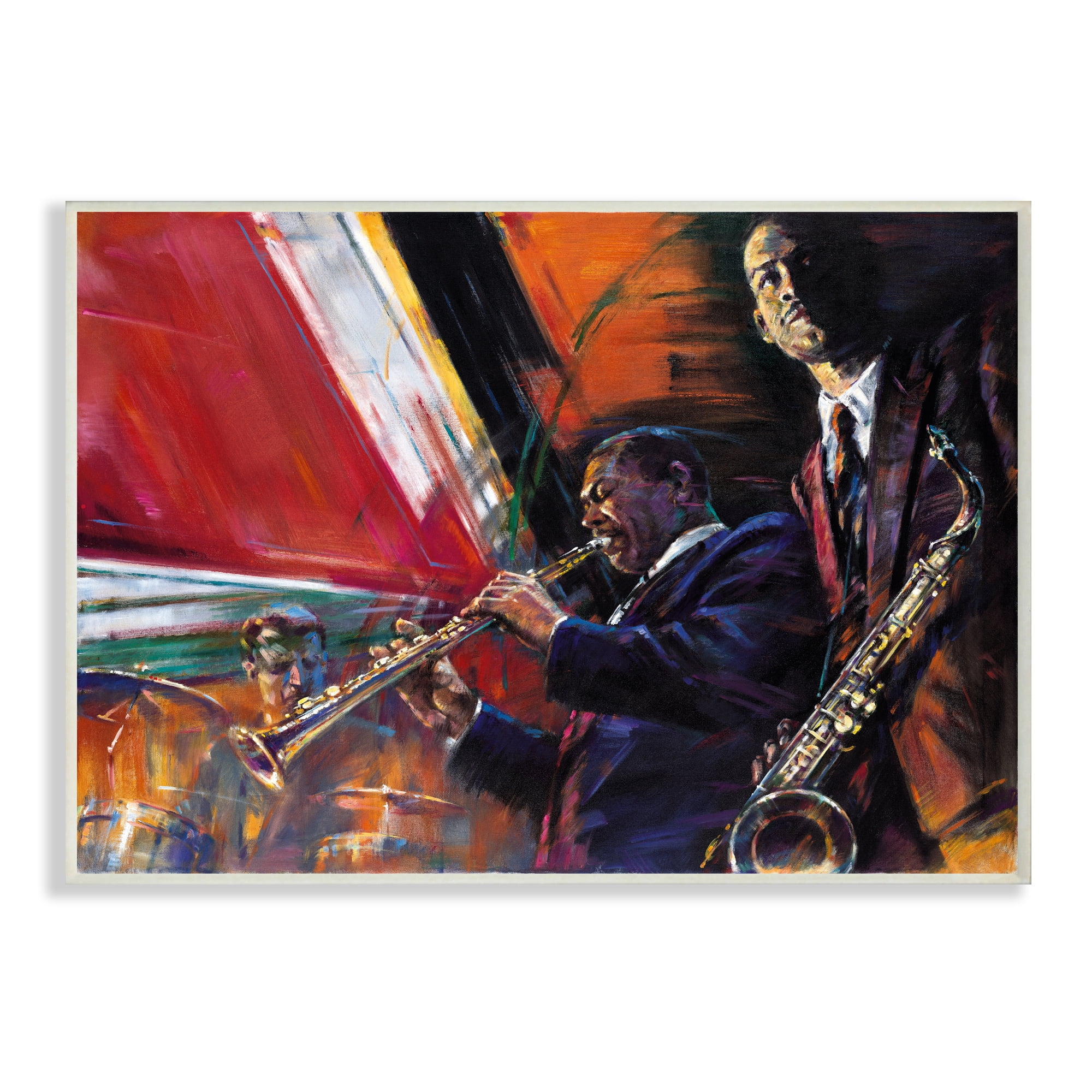 Stupell Industries Abstract Blues Jazz Musicians - Walmart.com
