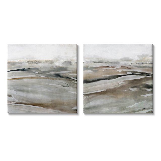 Stupell Industries Abstract Brown Landscape Composition Painting ...
