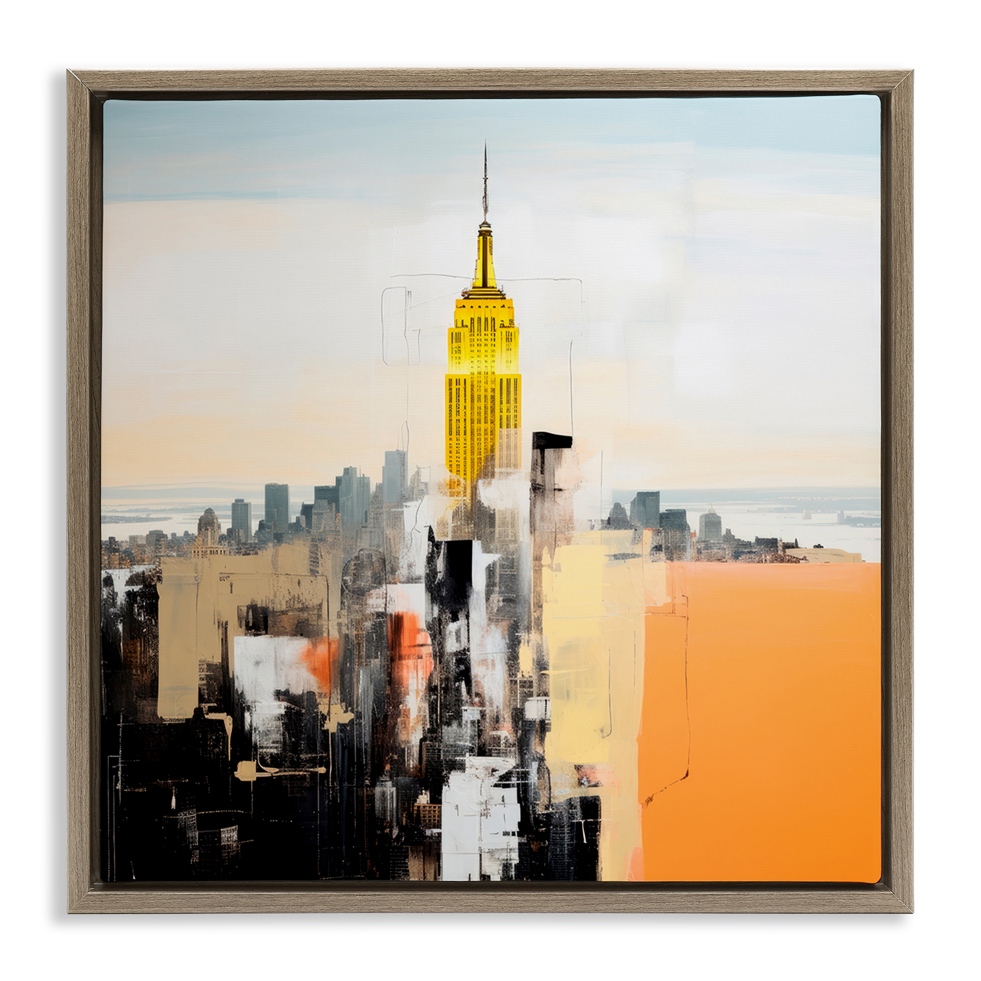 Stupell Industries Abstract Cityscape Tower Scenic & Cityscapes ...