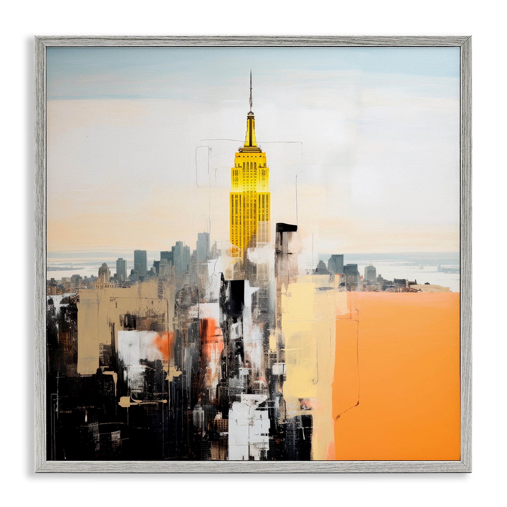 Stupell Industries Abstract Cityscape Tower Scenic & Cityscapes ...