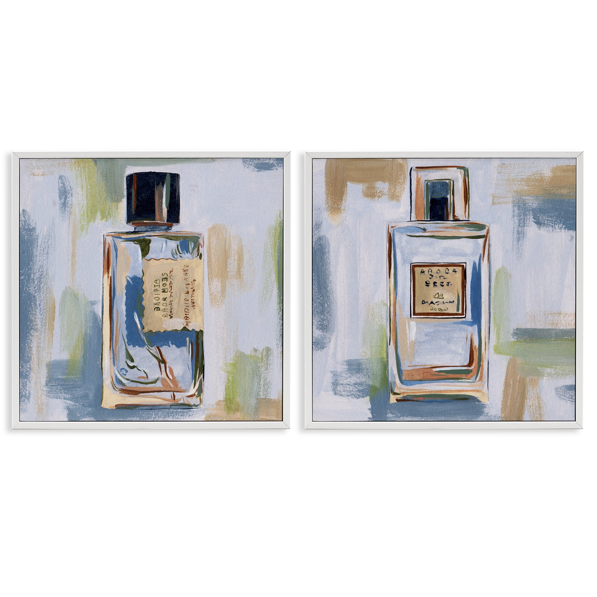 Stupell Industries Abstract Cologne Perfume Bottle Fashion Painting ...
