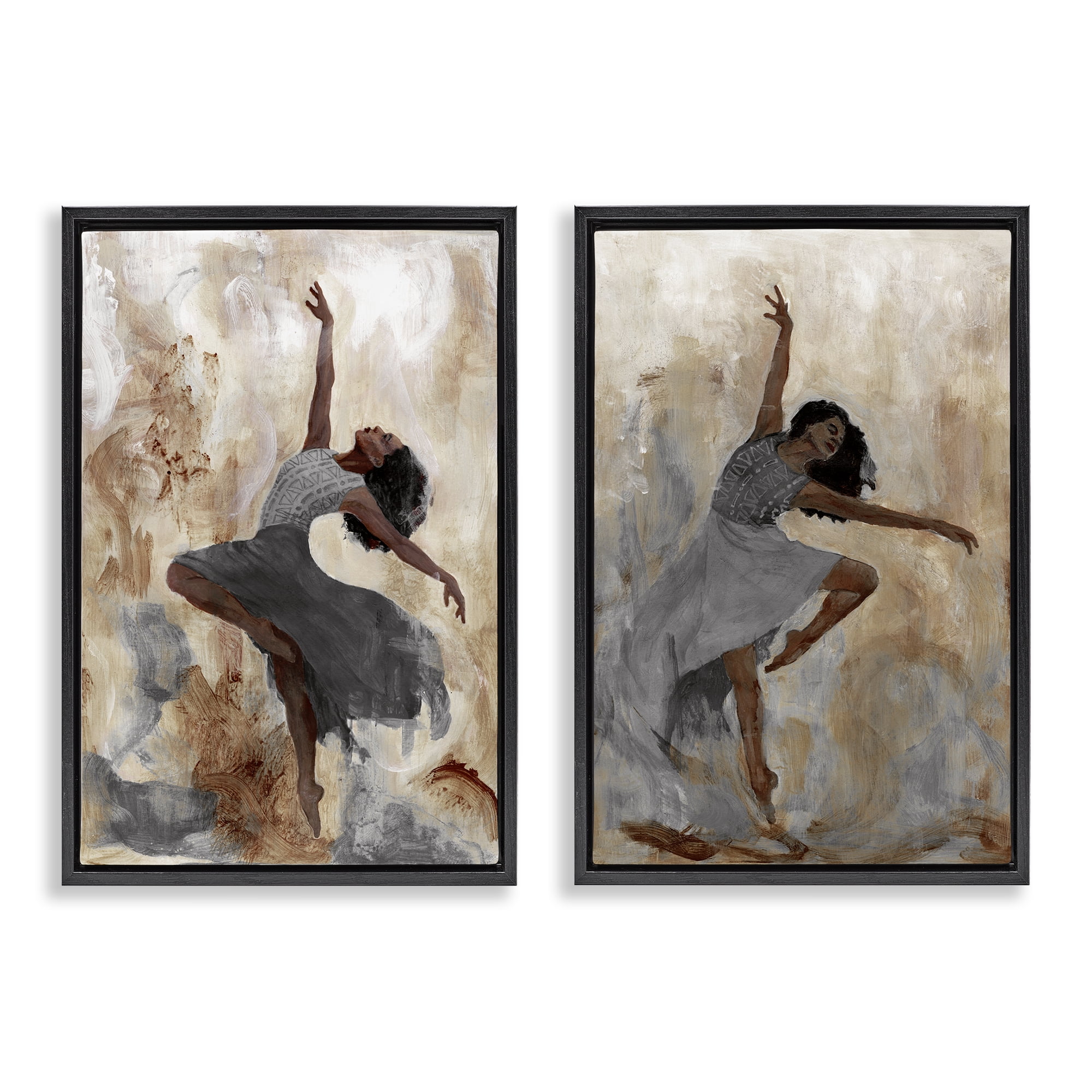 Stupell Industries Abstract Interpretive Dance Figure People Painting ...