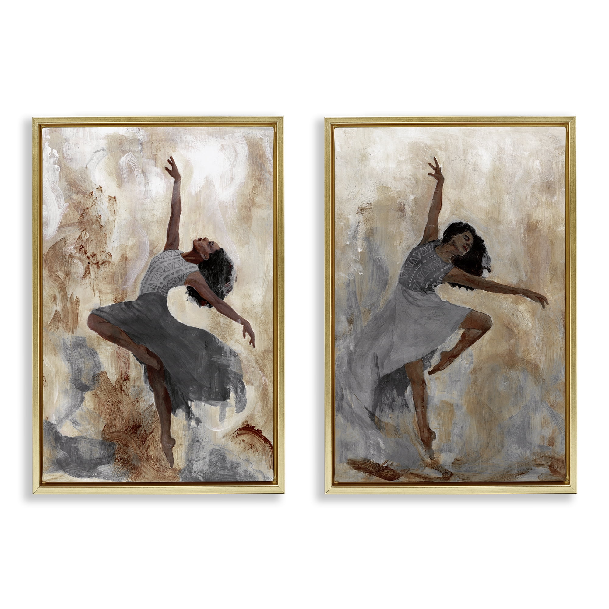 Stupell Industries Abstract Interpretive Dance Figure People Painting ...
