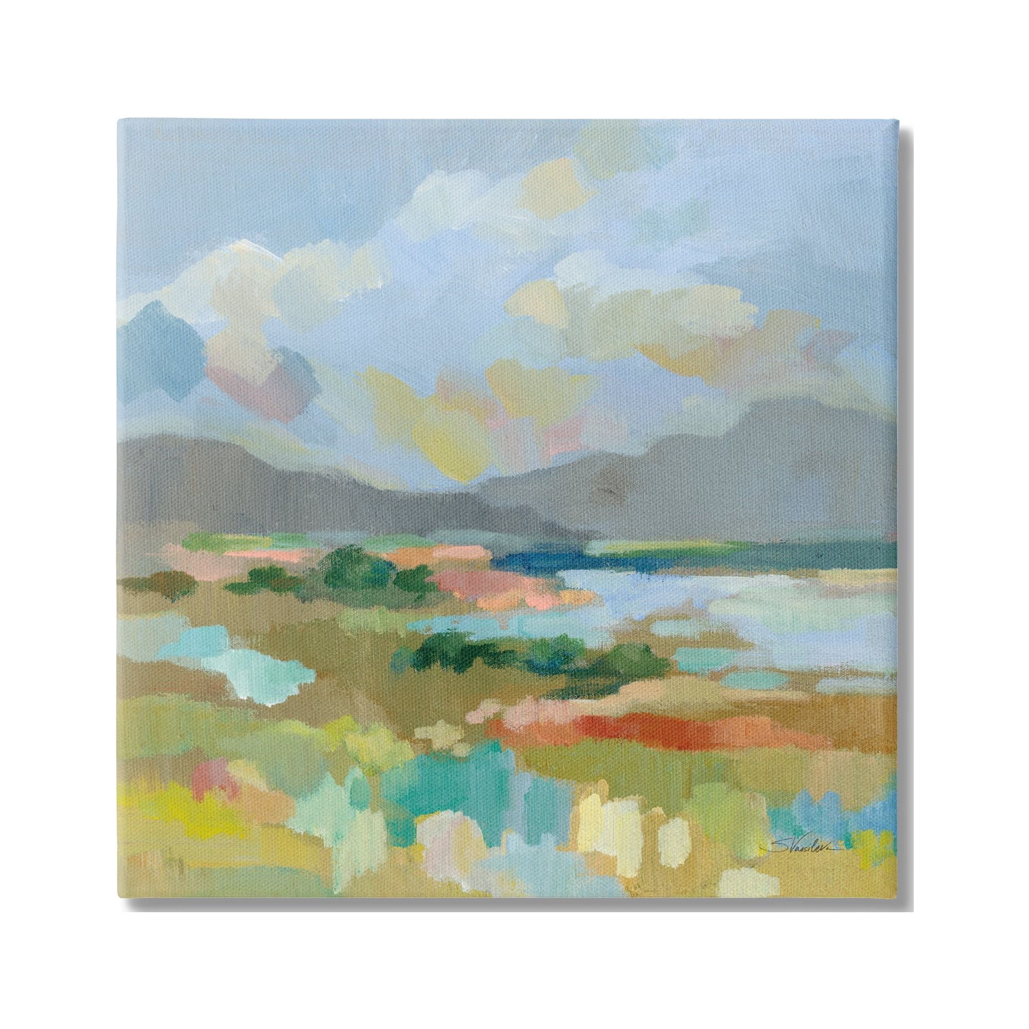 Stupell Industries Abstract Meadow Landscape Nature Painting Gallery ...