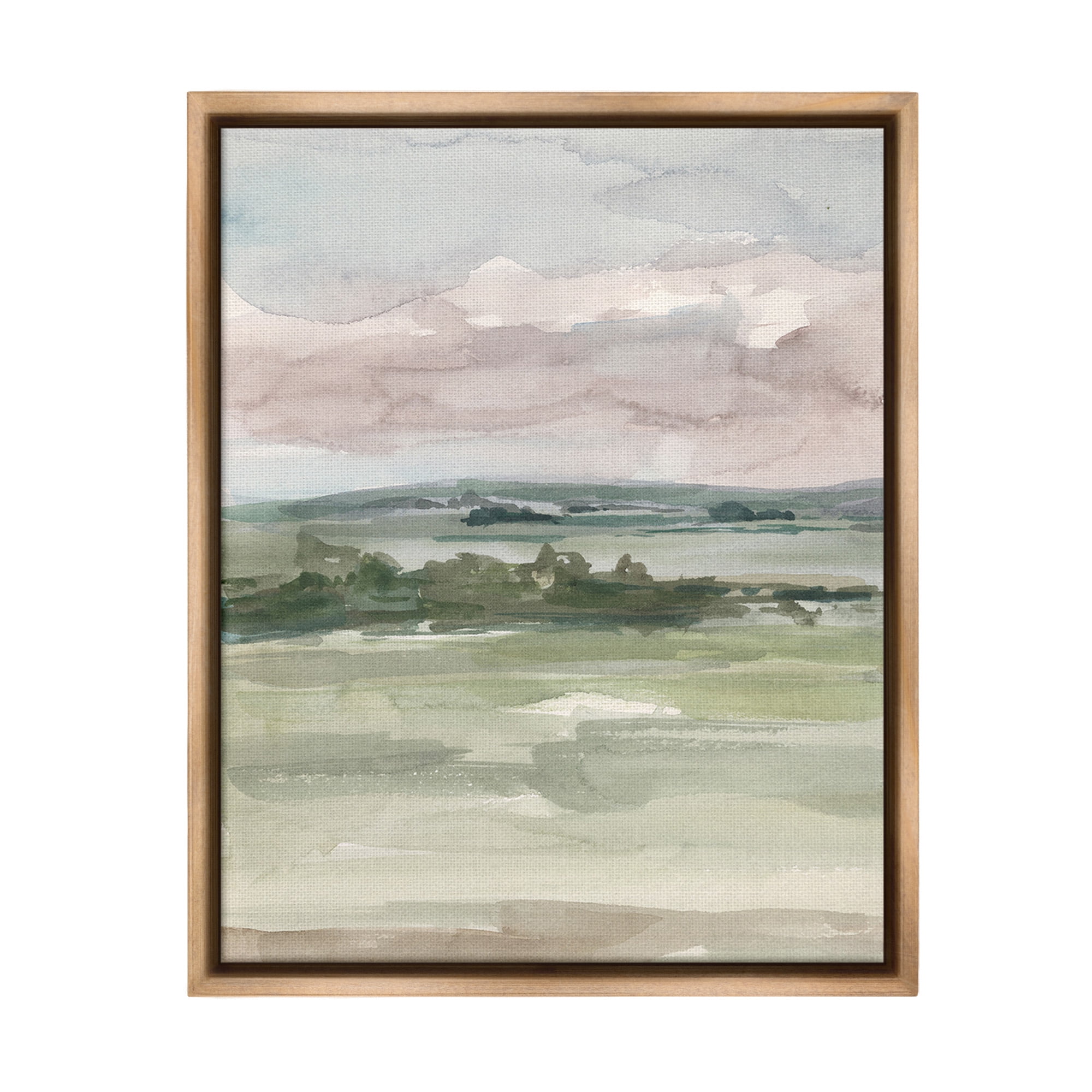Stupell Industries Abstract Rural Landscape Landscape Painting Brown ...