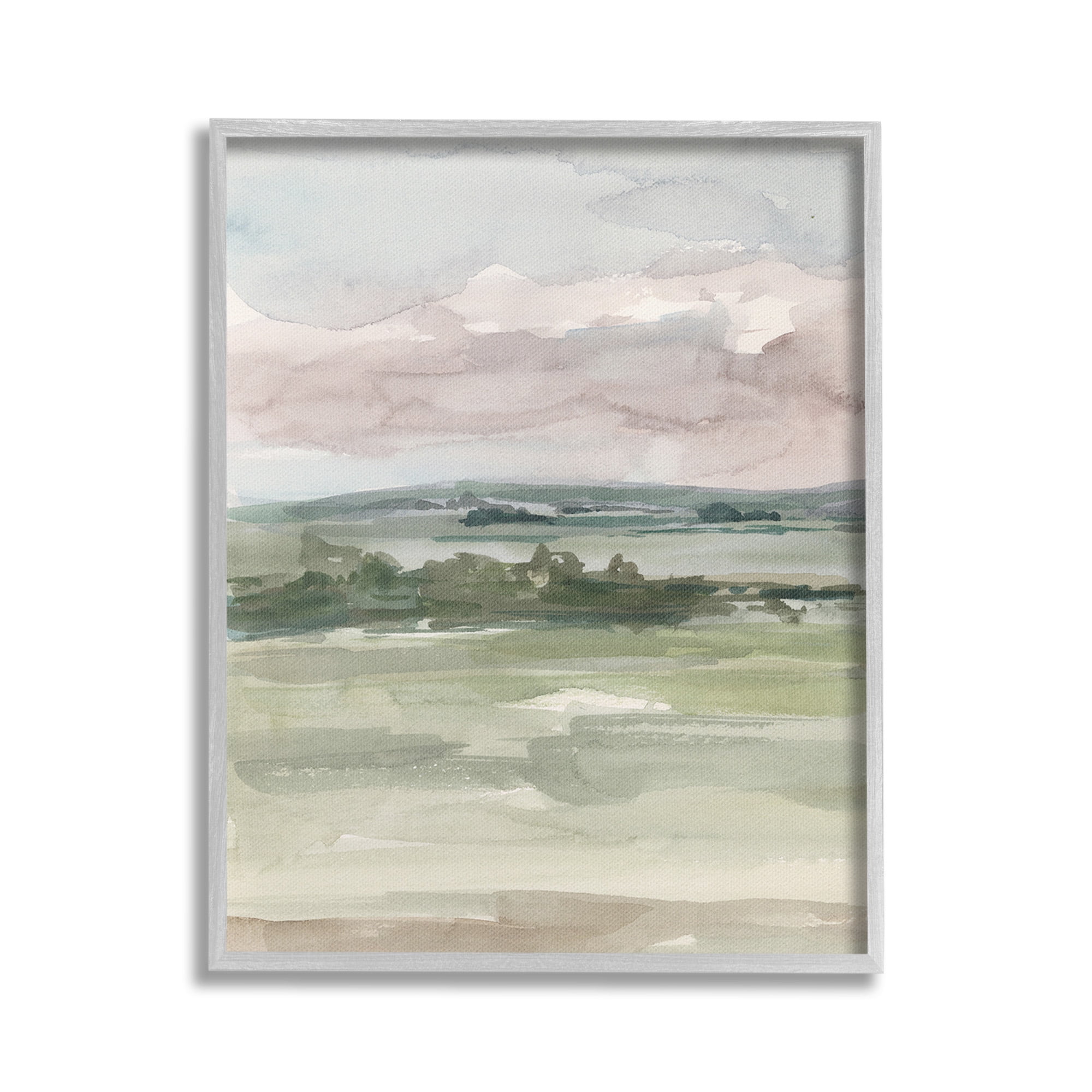 Stupell Industries Abstract Rural Landscape Landscape Painting Gray ...
