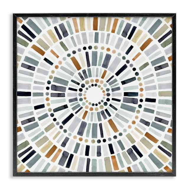 Stupell Industries Abstract Rustic Mosaic Circle Pattern Illustration ...