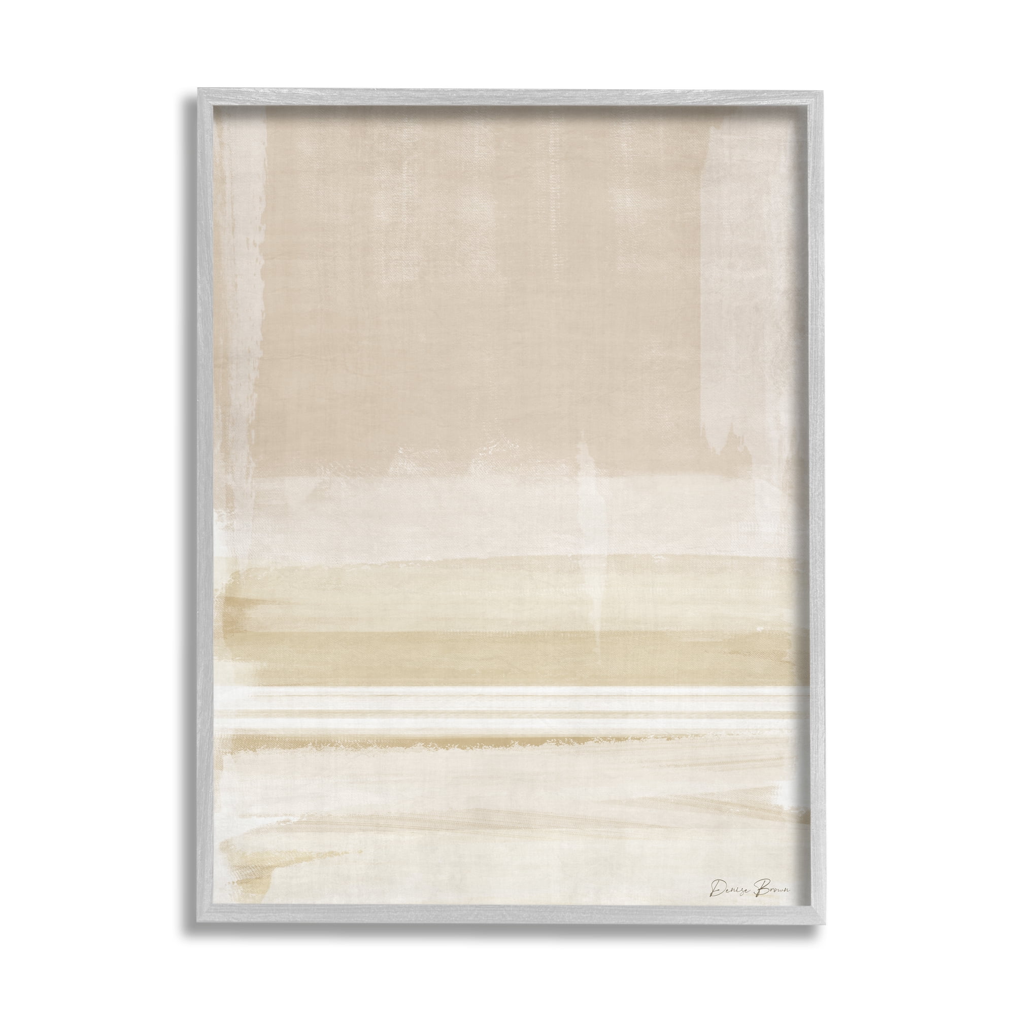 Stupell Industries Abstract Simple Neutral Tones Watercolor Collage, 16 ...