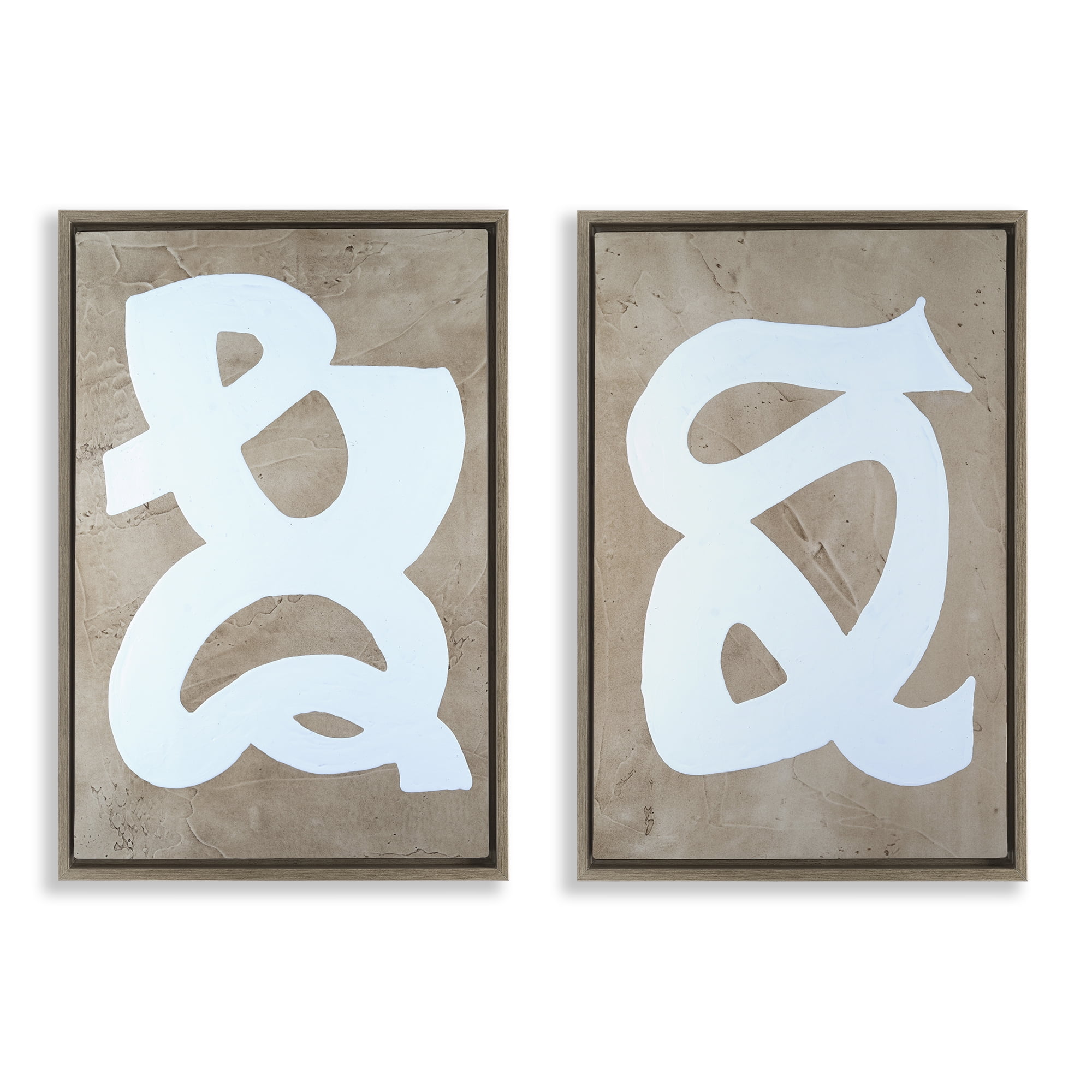 Stupell Industries Abstract Squiggle Line Abstract Painting Brown ...