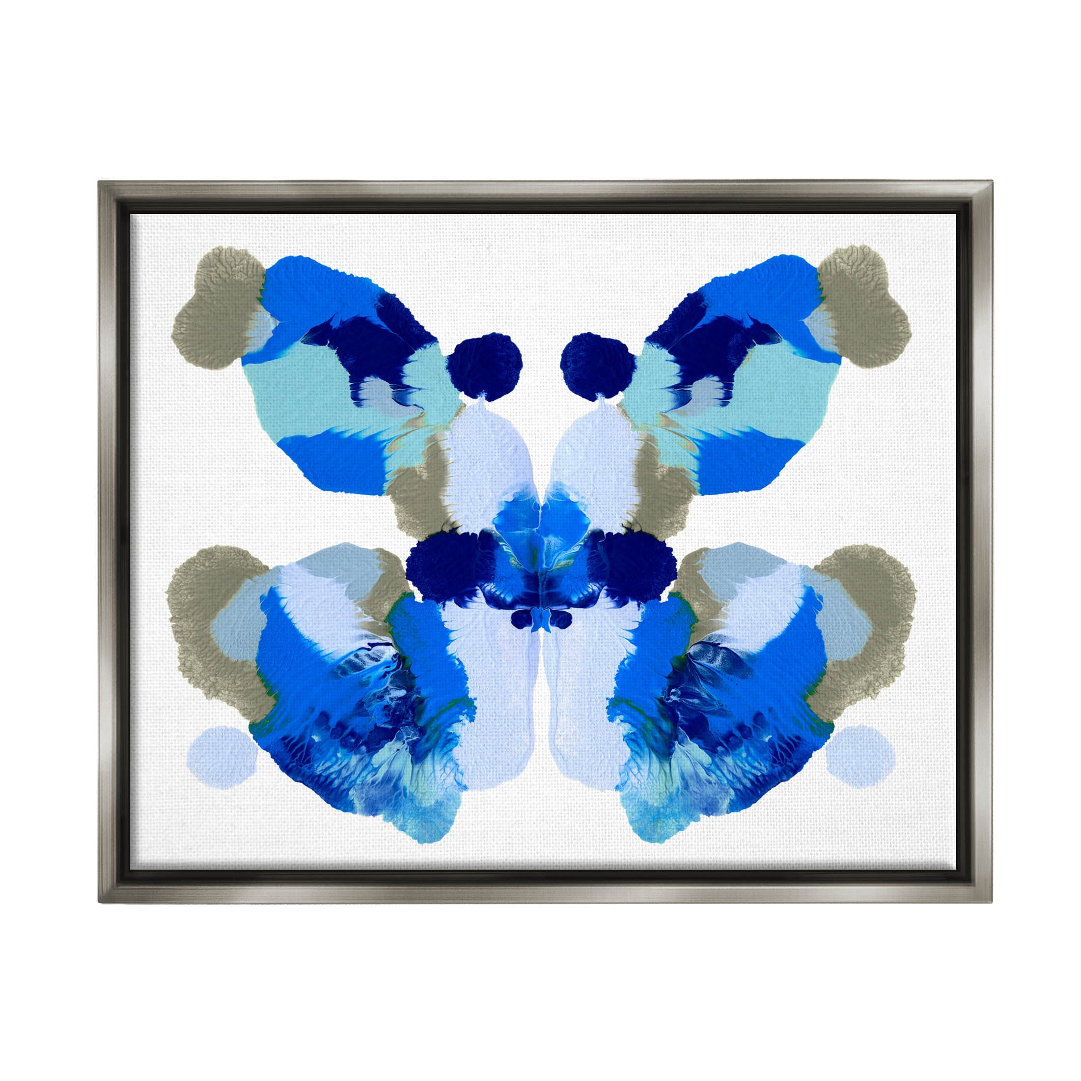 Stupell Industries Abstract Symmetrical Ink Blot Shape Graphic Art ...