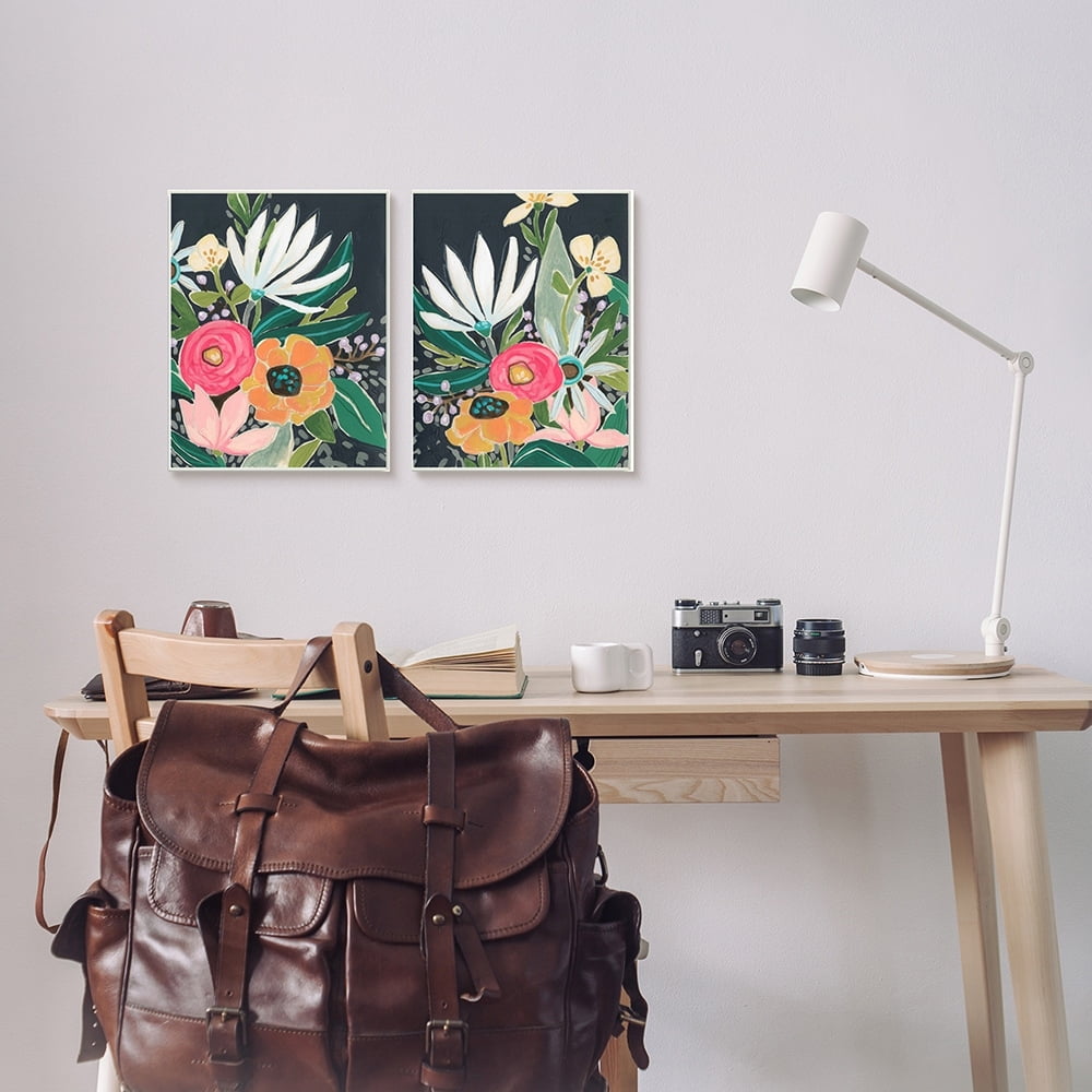 Stupell Industries Abstract Tropical Florals Whimsical Flower Petals ...