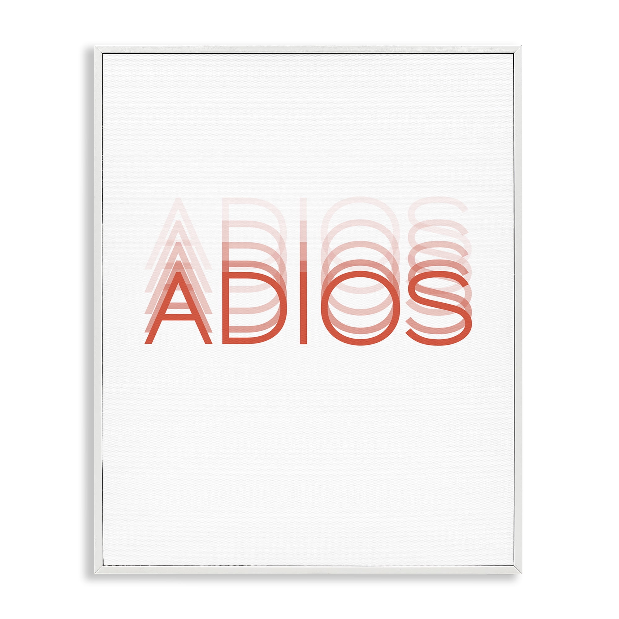 Stupell Industries Adiós Tipográfico Minimalista Typography and Symbols ...