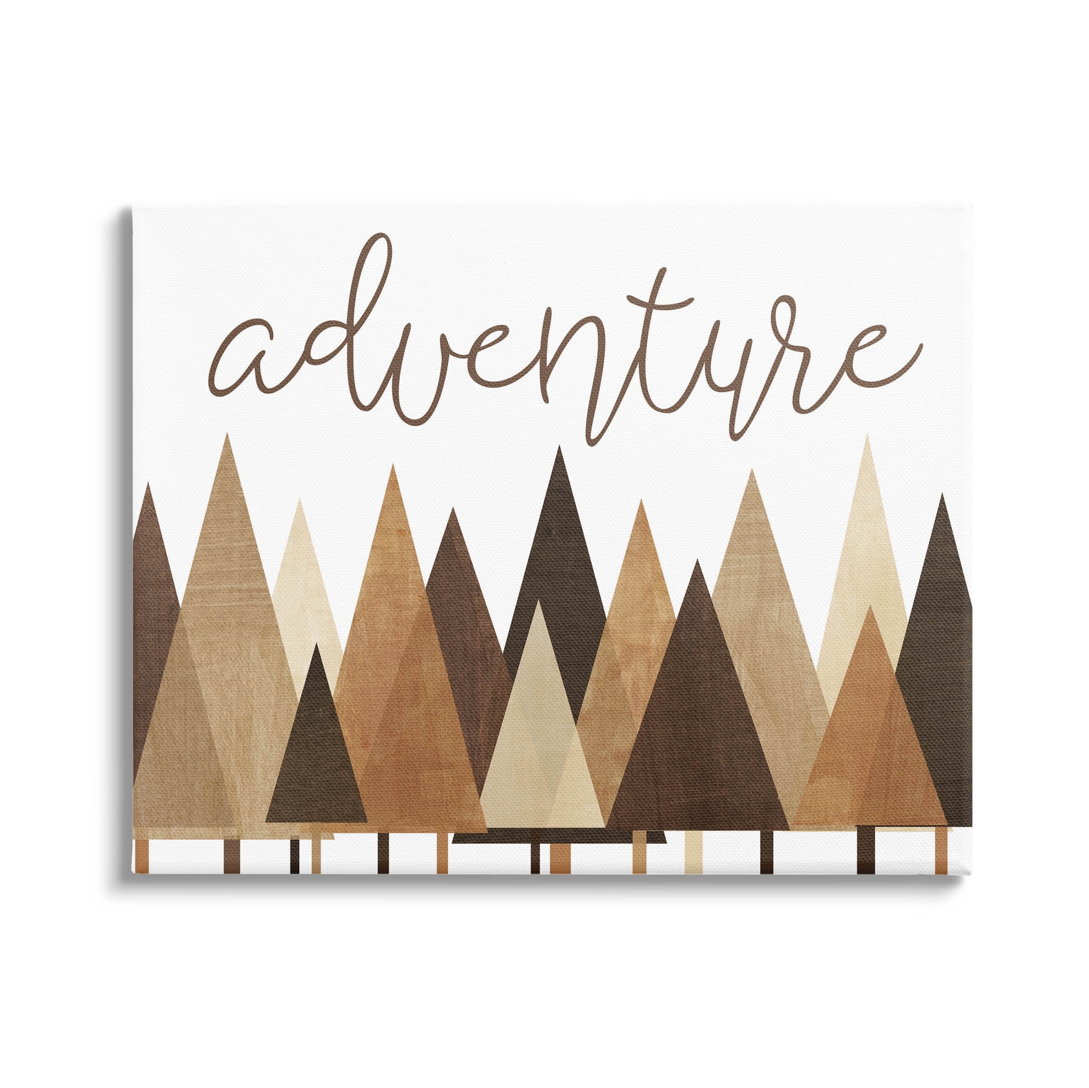 Stupell Industries Adventure Geometric Forest Trees Graphic Art Gallery ...