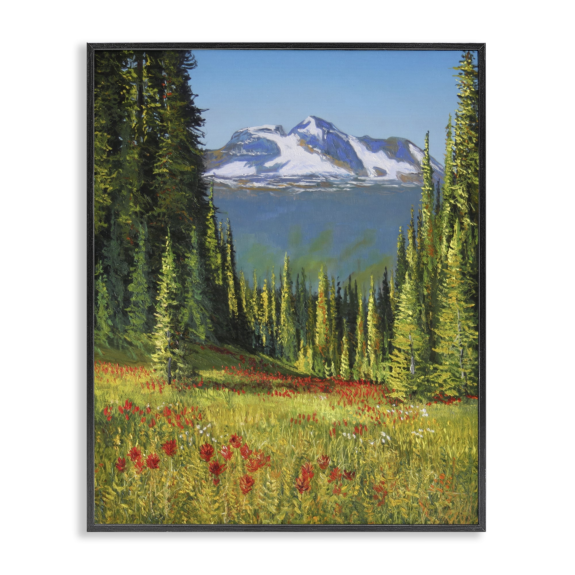 Stupell Industries Alpine Valley Meadow Landscape & Nature Painting ...