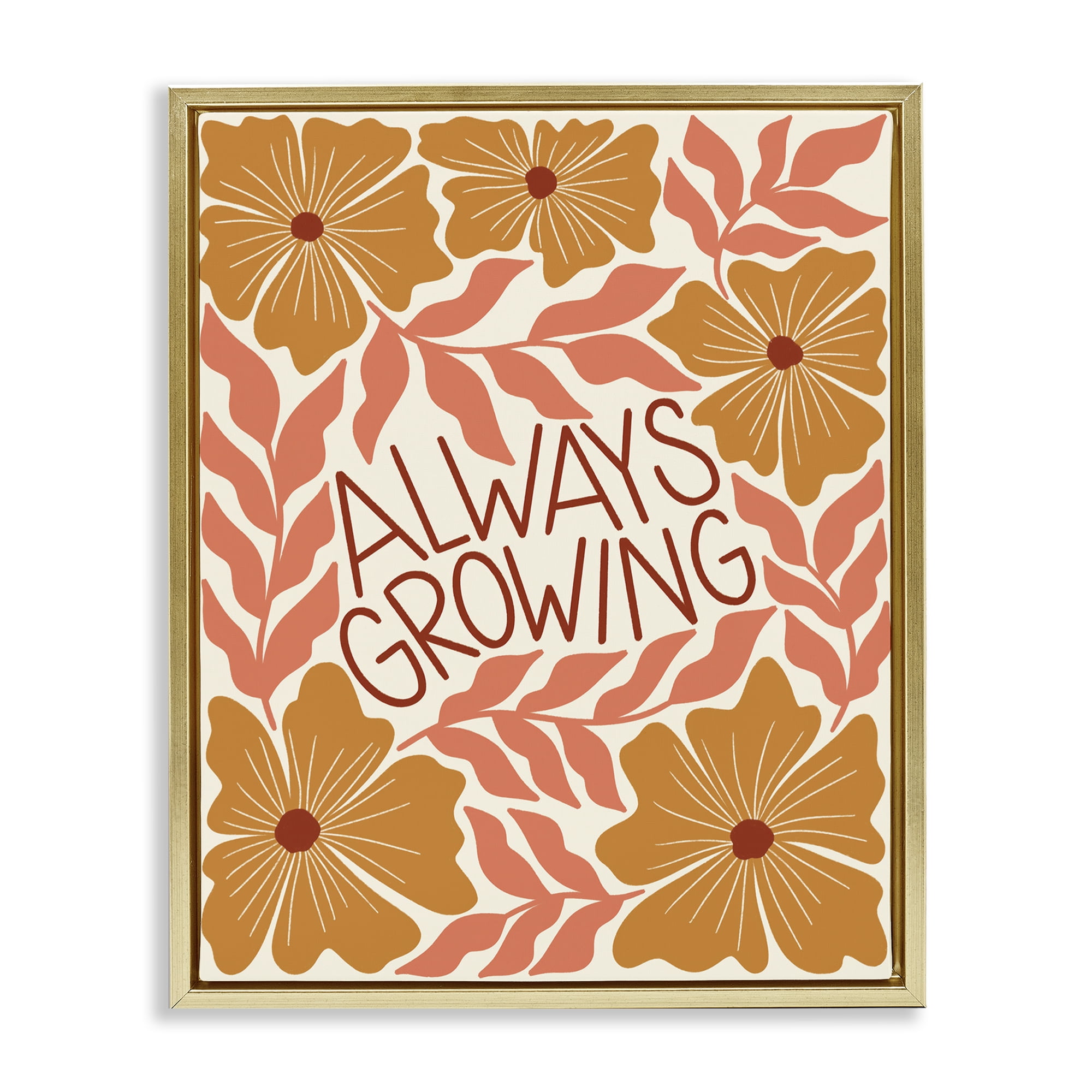 Stupell Industries Always Growing Funky Florals Plants & Flowers ...