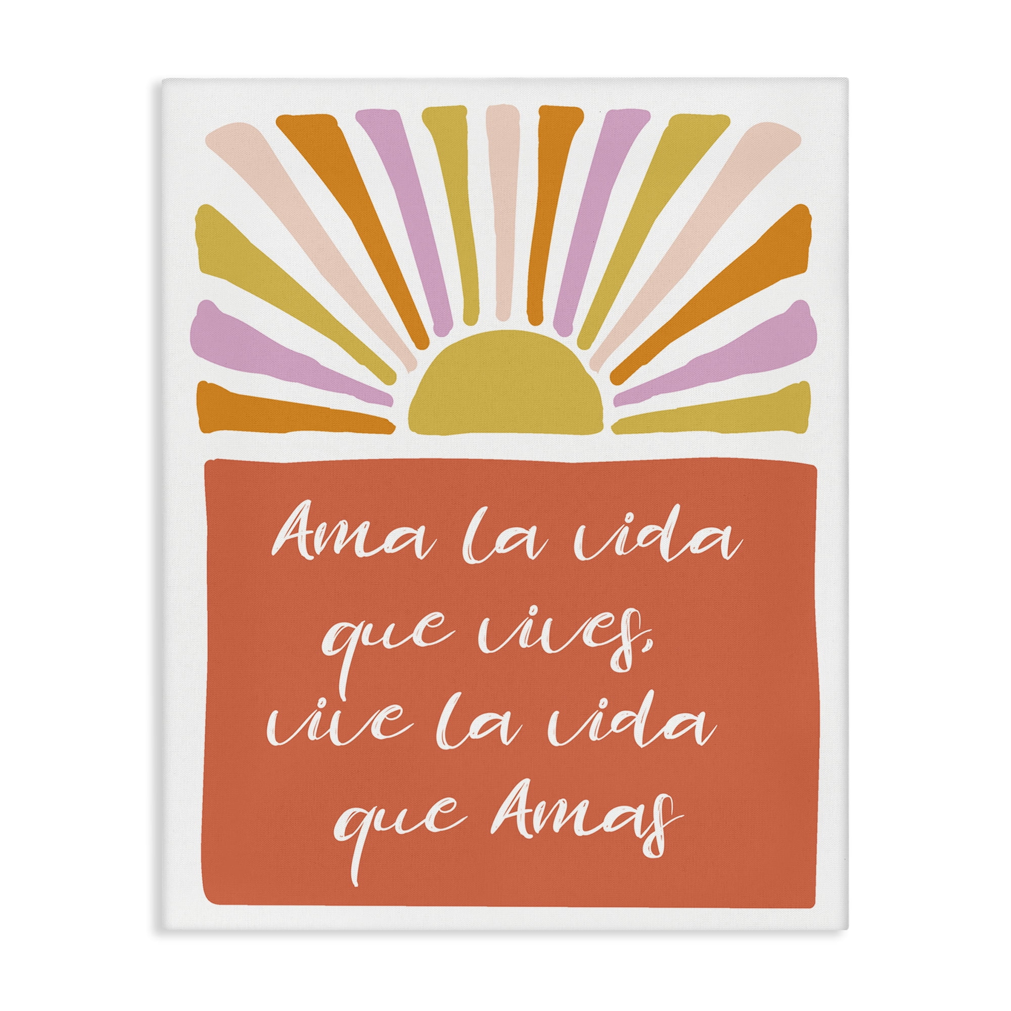 Stupell Industries Ama la Vida que Vives Inspirational Quotes & Sayings ...