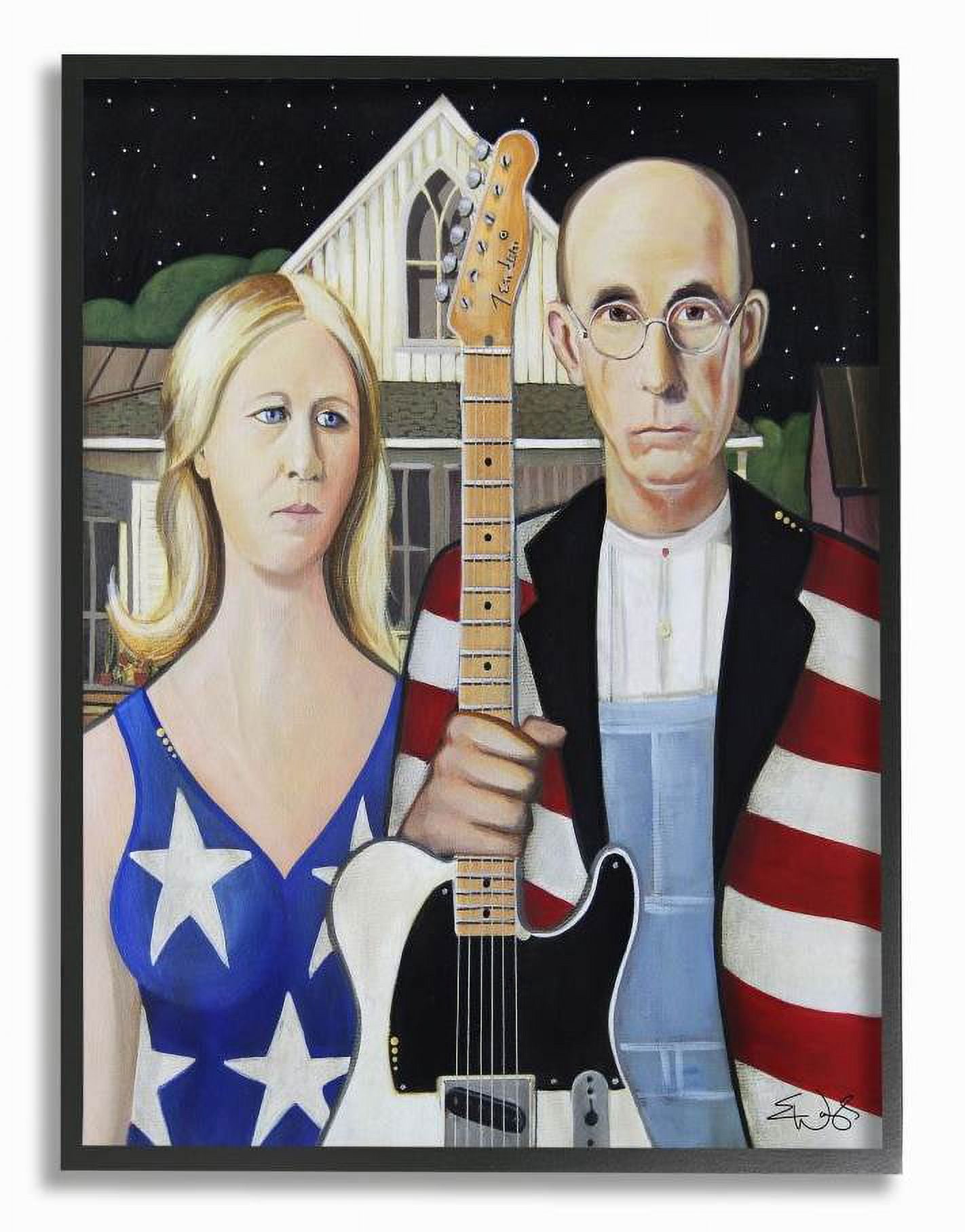 American Gothic Painting Parody