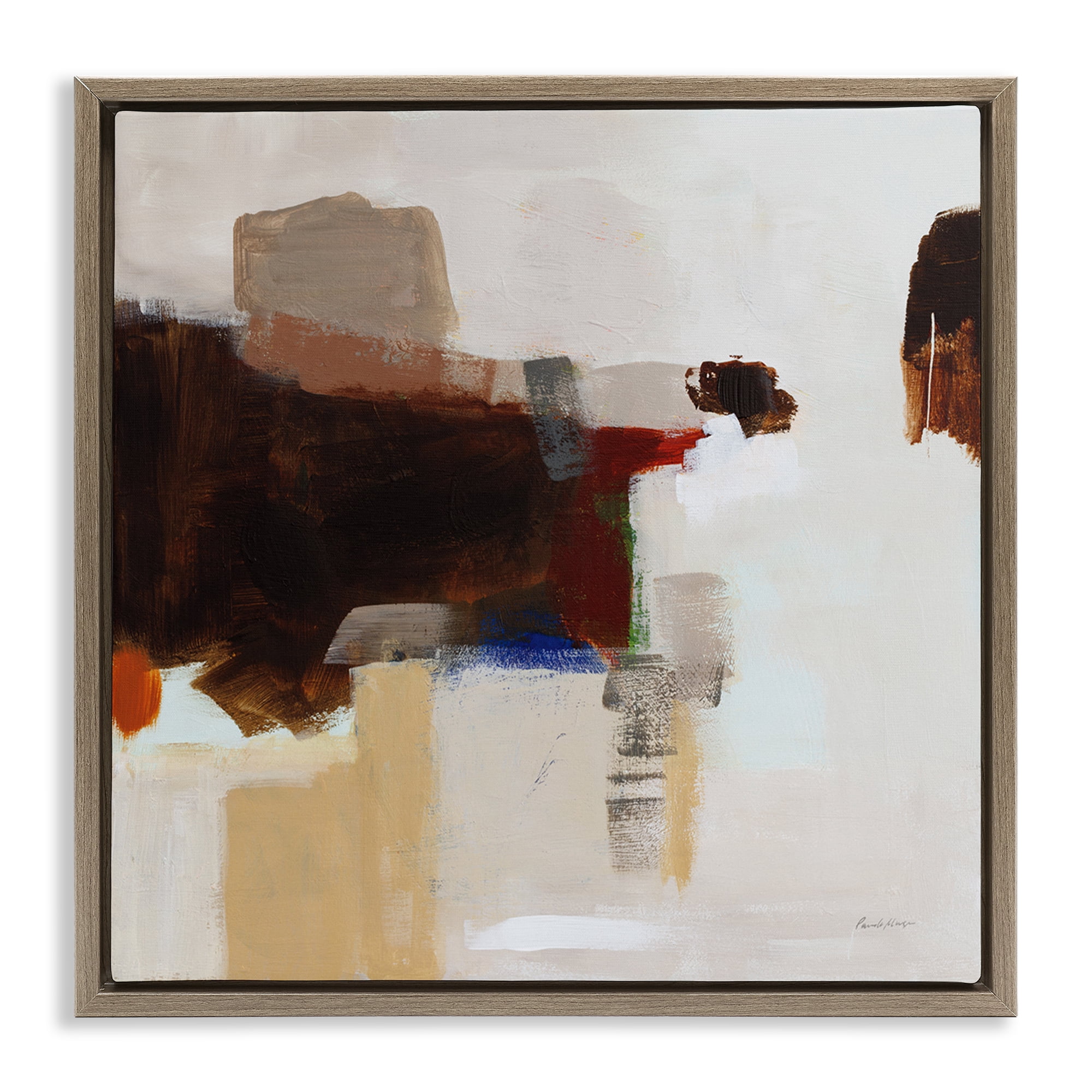 Stupell Industries American Rust Abstraction Abstract Painting Brown ...