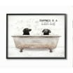 Stupell Animal Bathroom Happiness Bubble Bath Dog Quote Art - Walmart.com