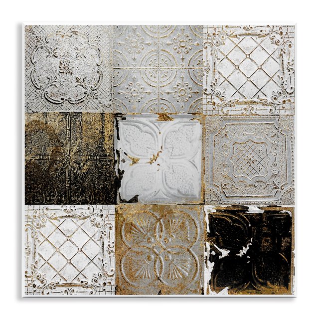 Stupell Industries Antique Ceiling Tile Collage - 12 x 12 - Walmart.com