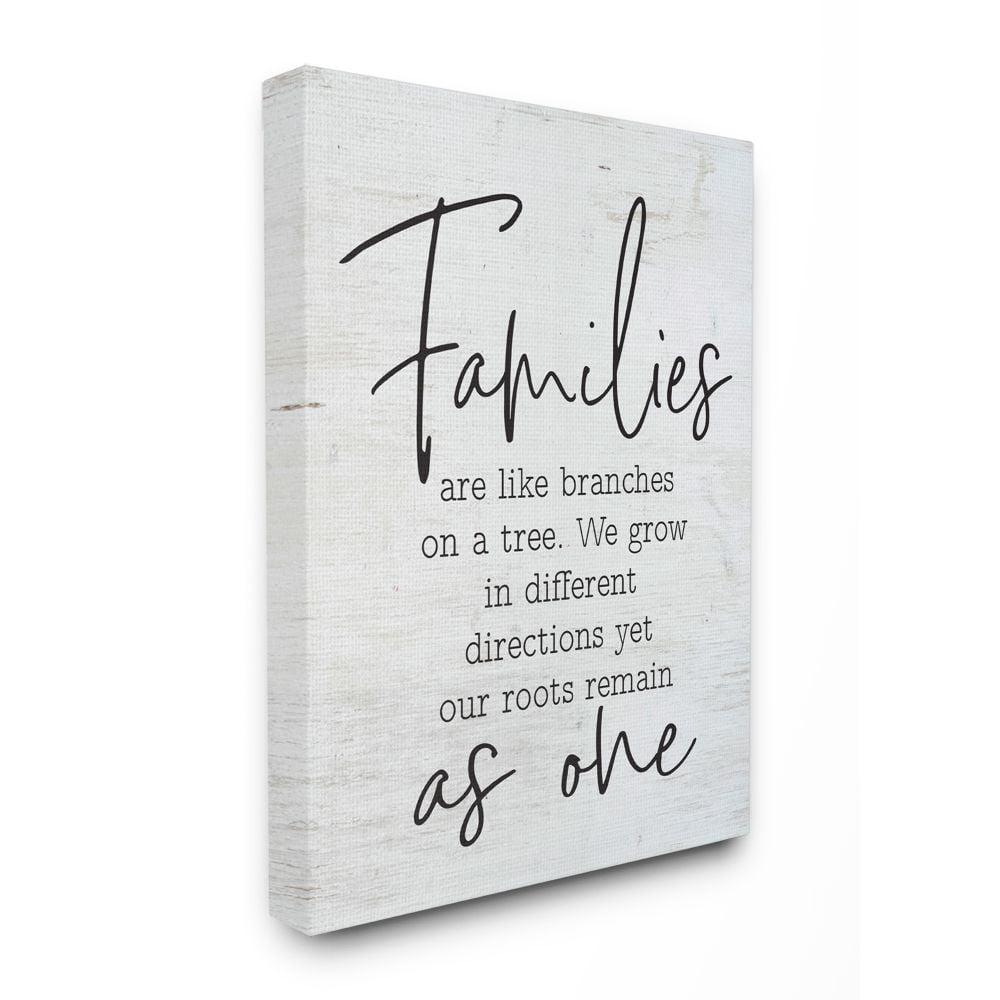 Stupell Industries Family Inspirational Canvas Wall Art 16x20 Ready to ...
