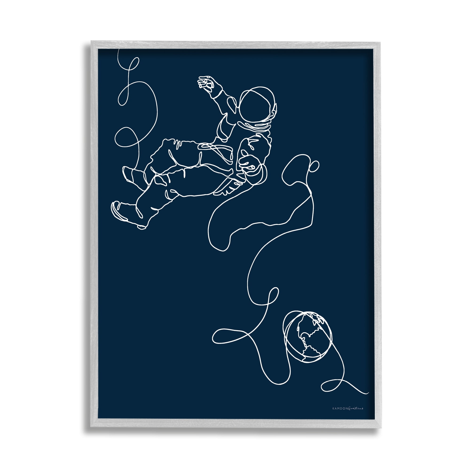 Stupell Industries Astronaut in Outer Space - 30 Art Print - Walmart.com