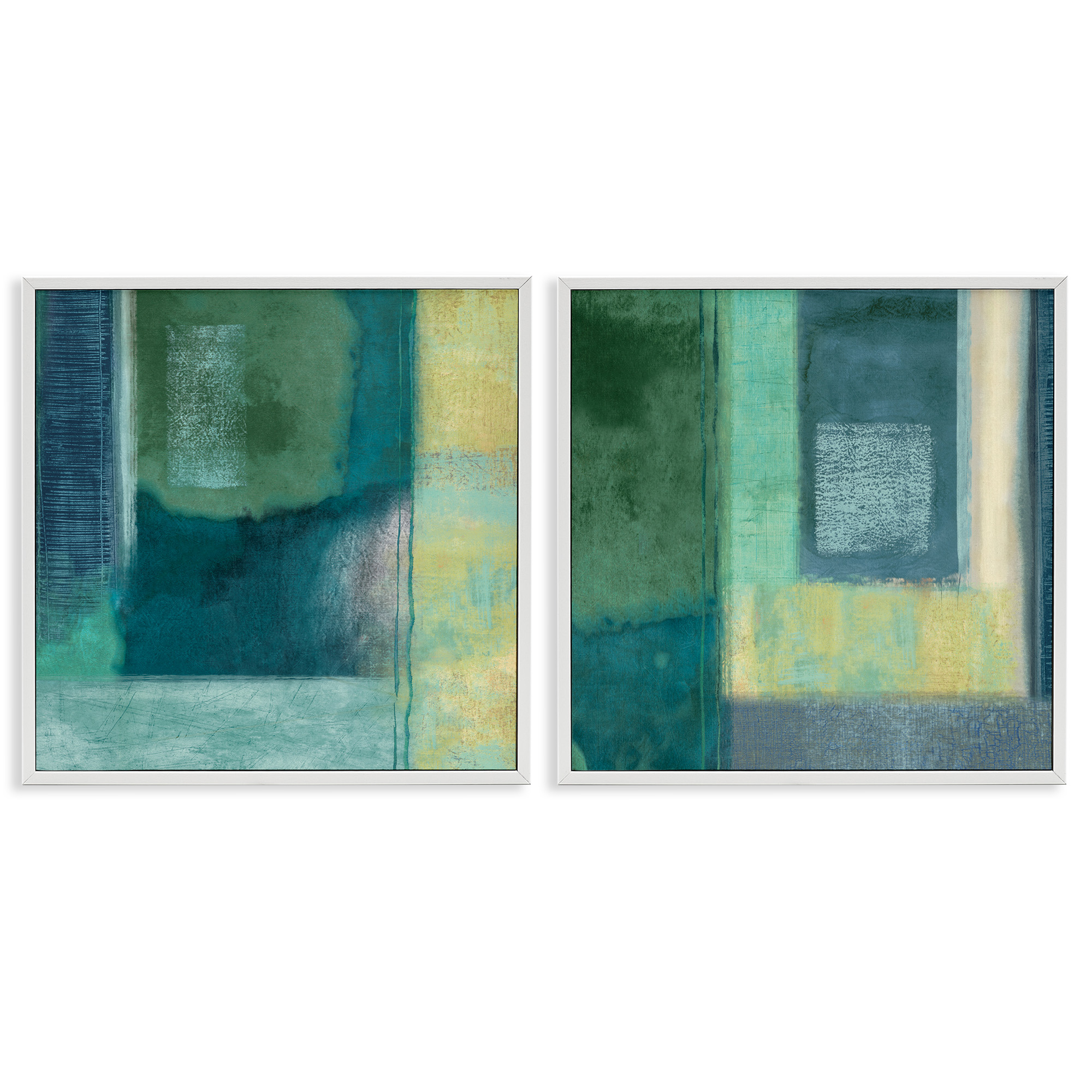 Stupell Industries Asymmetrical Soft Abstract Shapes Abstract Painting ...