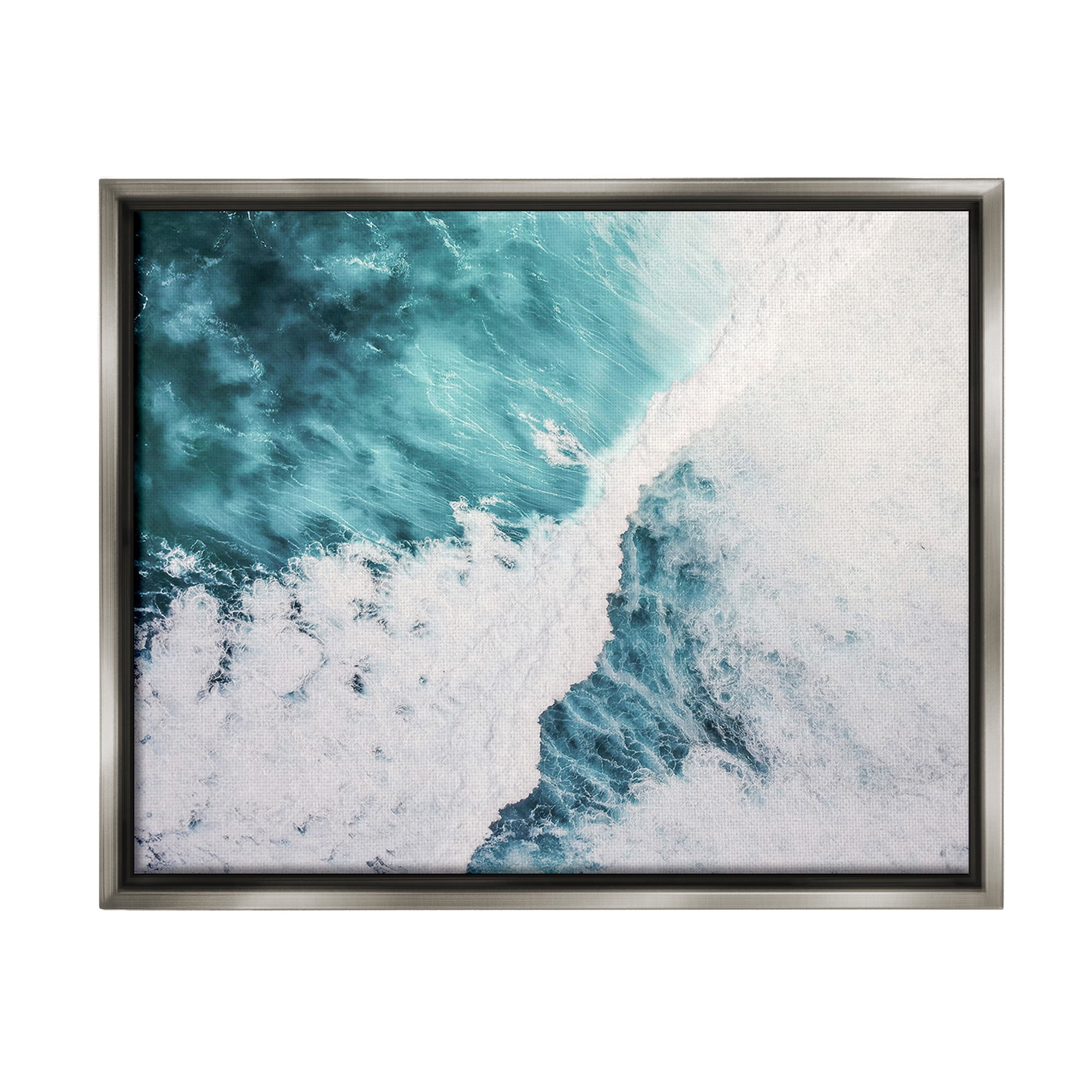 Stupell Industries Asymmetrical Splashing Waves Landscape Photography ...