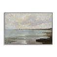 Stupell Industries At The Shore Horizon Gray Framed Giclee Art, design ...
