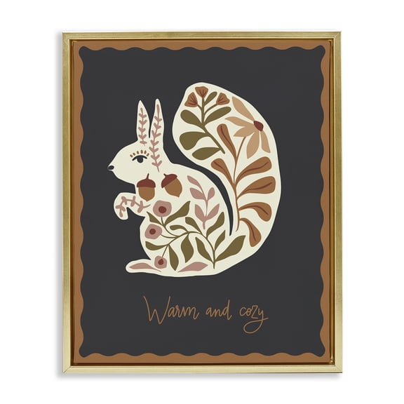 Stupell Industries Beaver & Quaking Aspen Animals Painting Brown ...