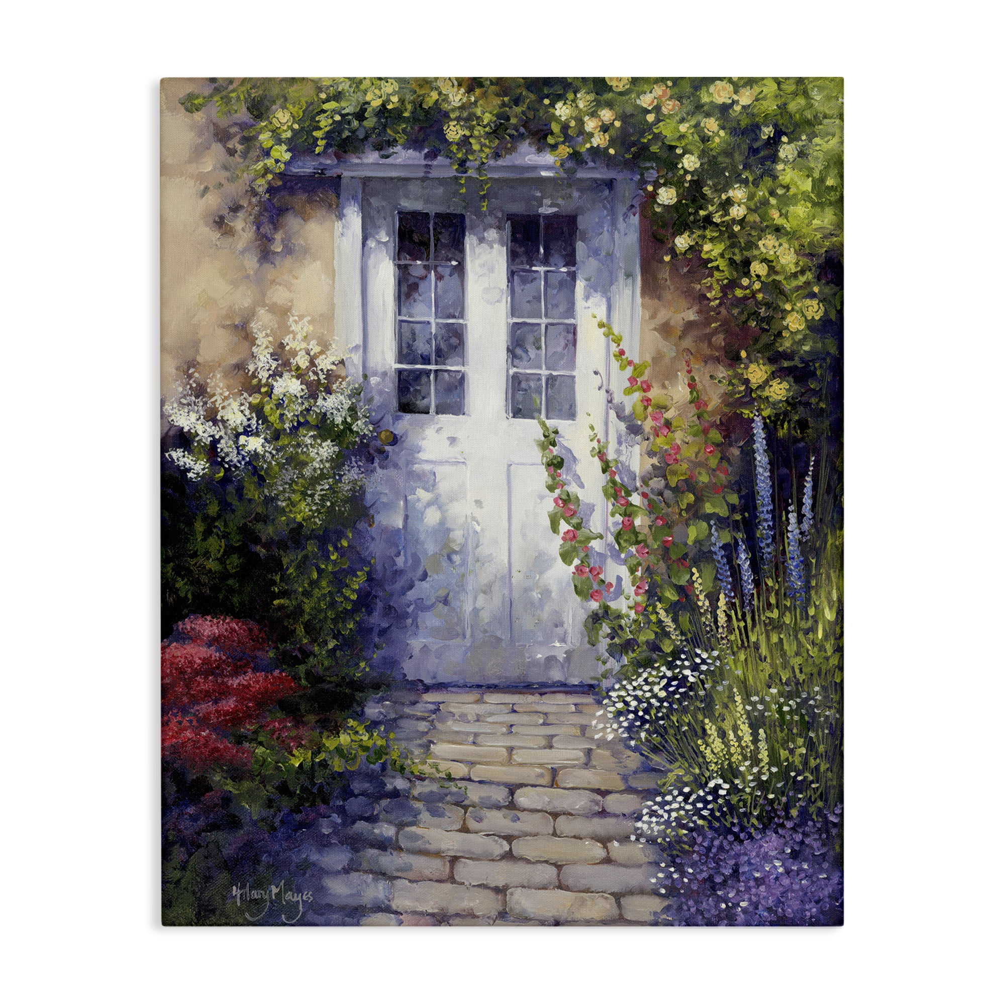 Stupell Industries Back Doorway Plants Buildings & Architecture ...