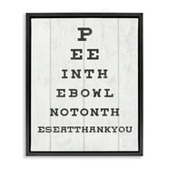 Stupell Industries Laundry Symbols Guide Typography Metallic Gold Framed Floating Canvas Wall ...