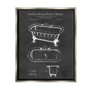 Stupell Industries Fresh Soap And Water Bath Tub Bathroom Design Canvas ...