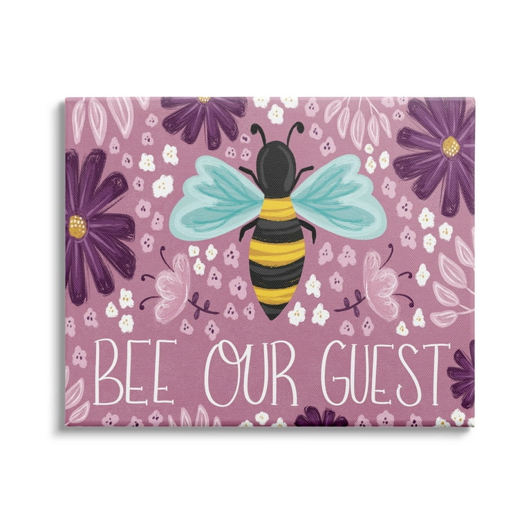 purple bee design
