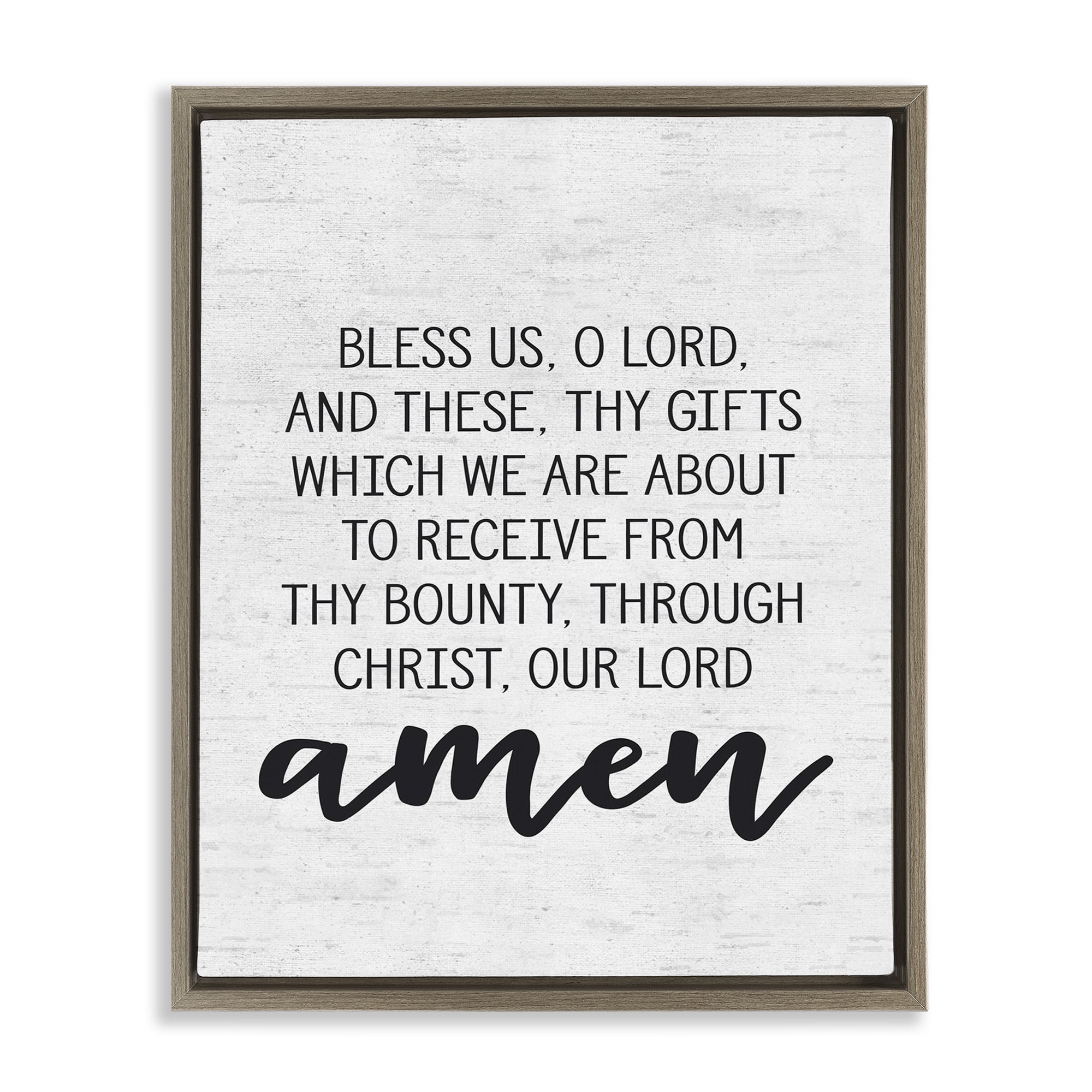 Stupell Industries Before Meal Religious Prayer Religious Painting ...