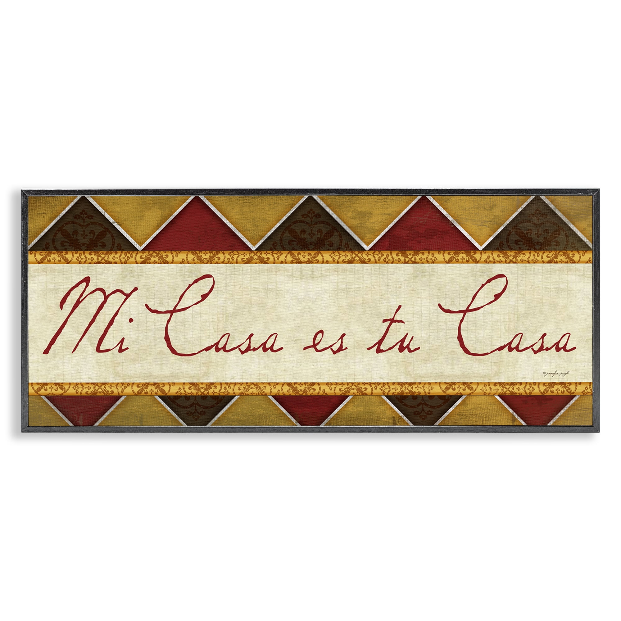 Stupell Industries Bienvenida Mi Casa Tu Casa Signs and Rules Painting ...