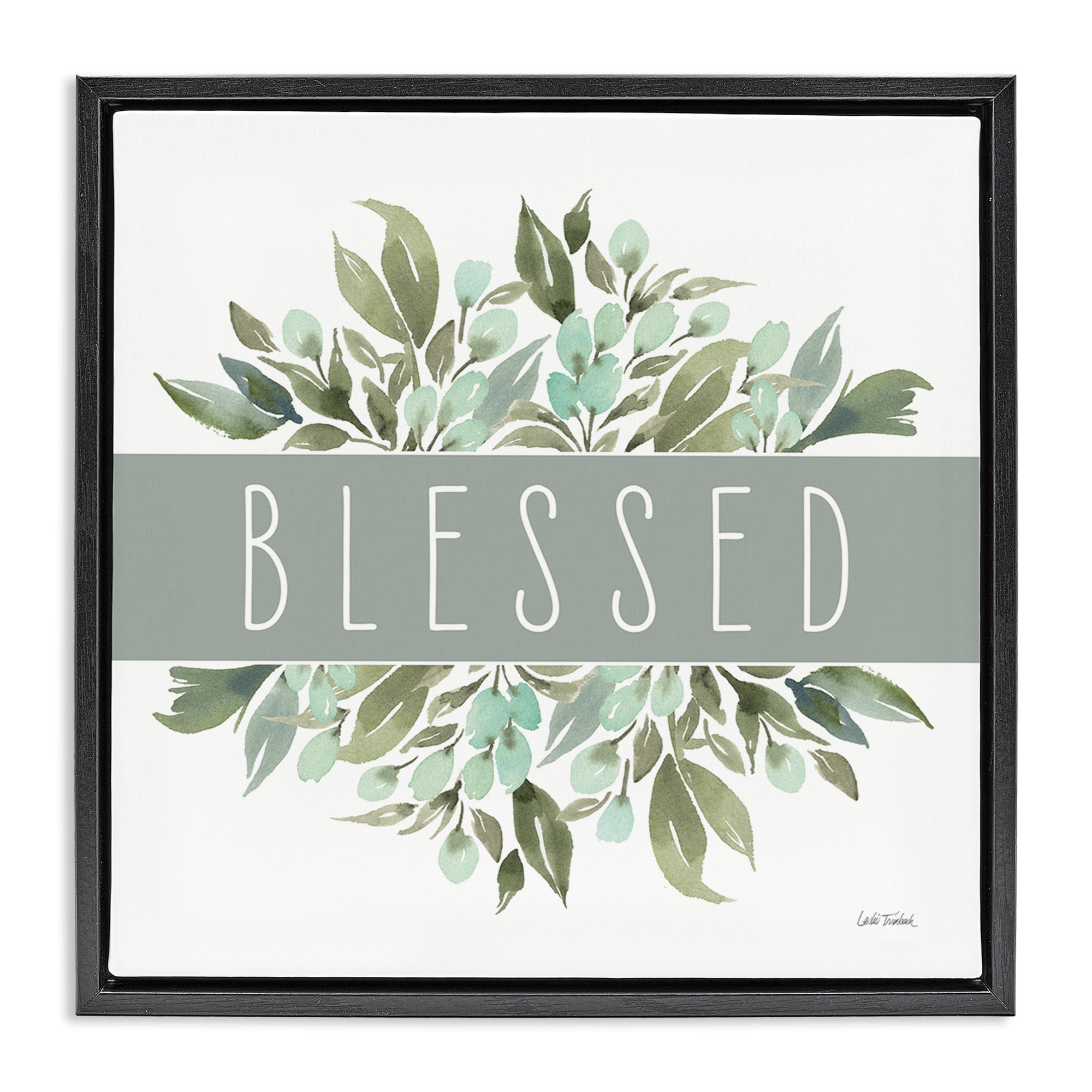 Stupell Industries Blessed Cottage Florals Plants & Flowers Painting ...