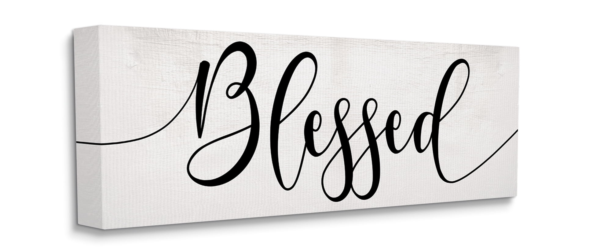 Stupell Blessed Cursive Faith Typography Wall Art - 17 x 40 - Walmart.com