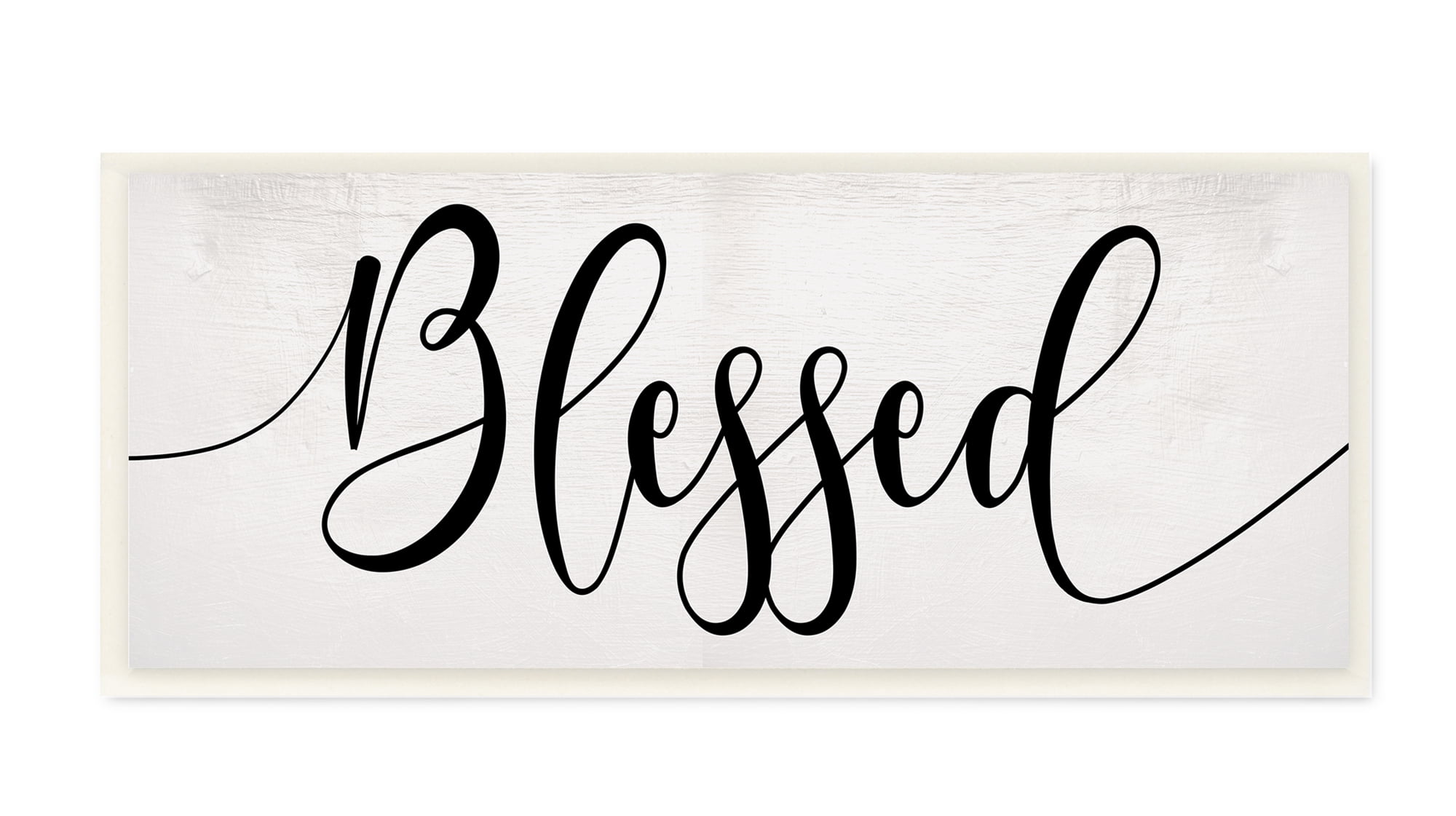 Stupell Industries Blessed Phrase Typography Wall Plaque, 7x17 - Daphne ...