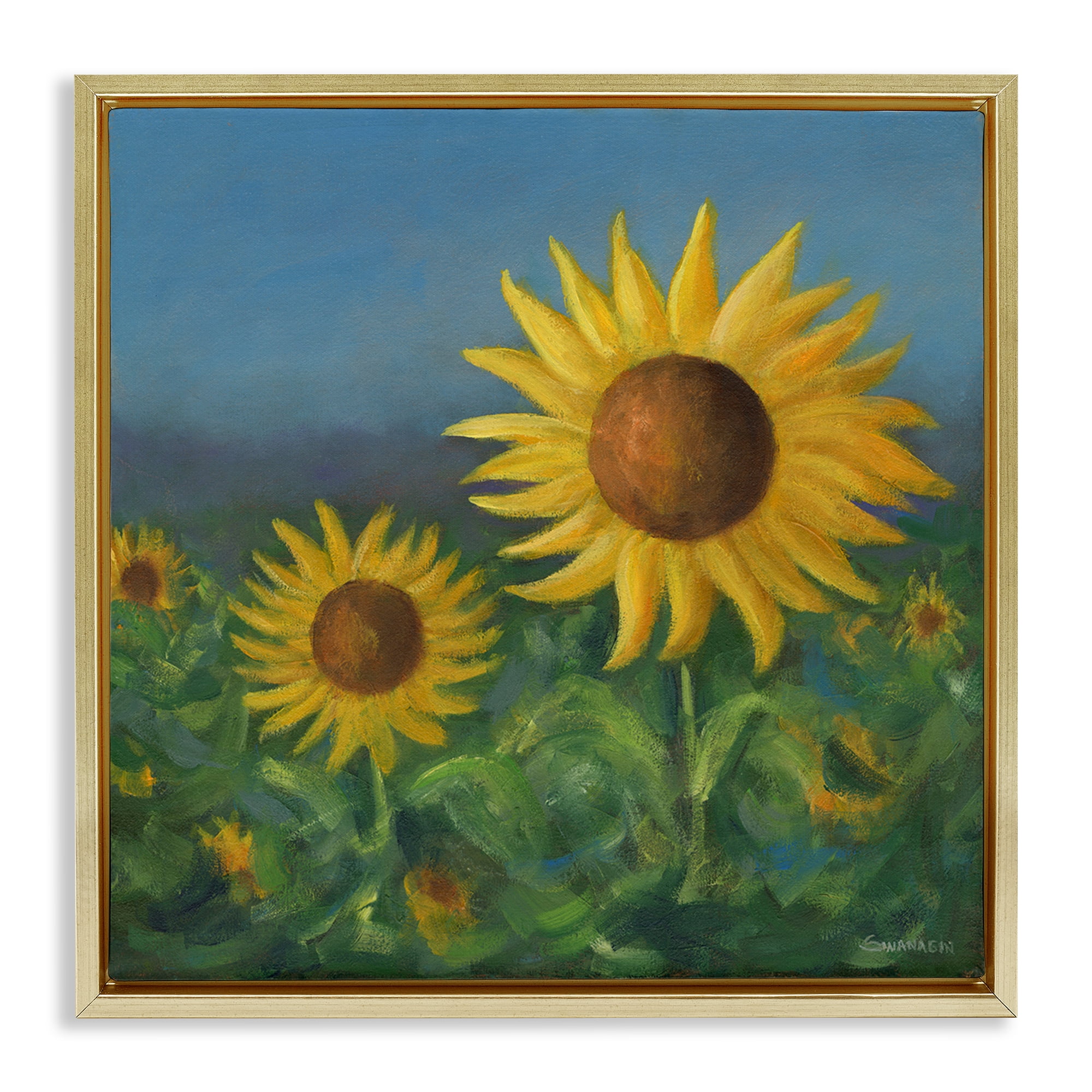 Stupell Industries Blooming Sunflower Meadow Botanical & Floral ...