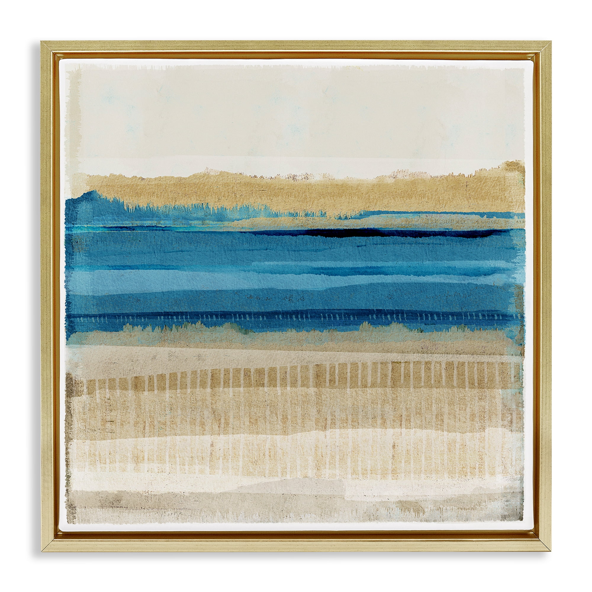 Stupell Industries Blue Daze Abstract Painting - 18x18 Canvas Art - Walmart.com